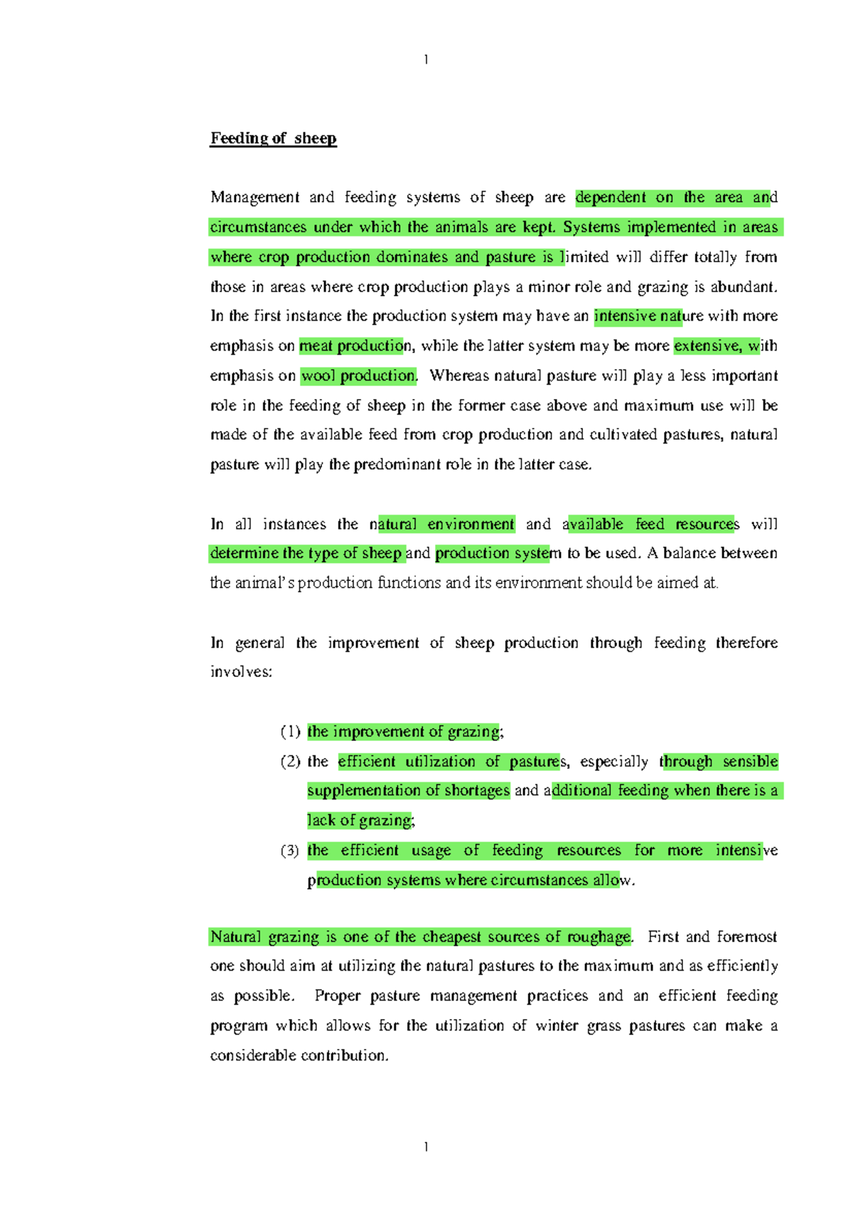 Sheep feeding - ANIG 3723 - Feeding of sheep Management and feeding ...