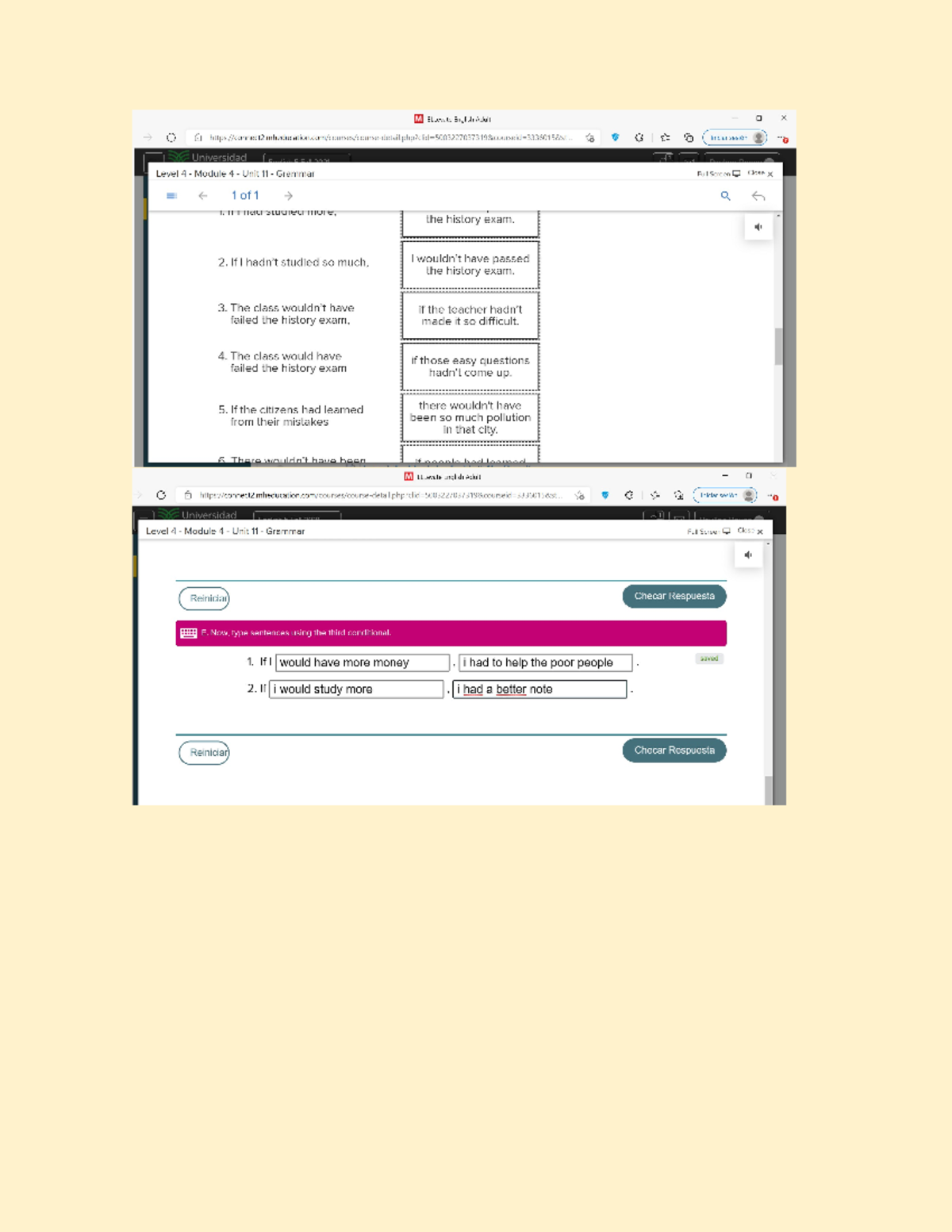 Grammar unit 11 - tareaa de repaso - Arte y cultura - Studocu
