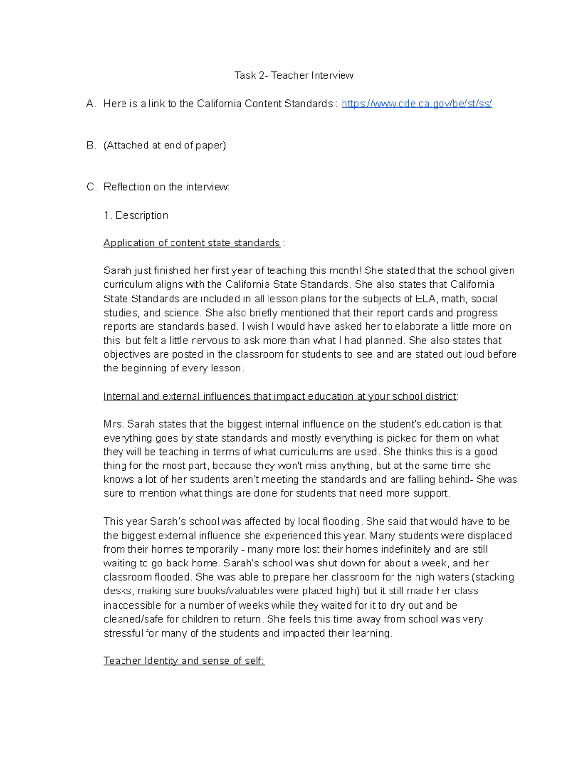 Task 2 Teacher Interview Task 2 Teacher Interview A Here Is A Link