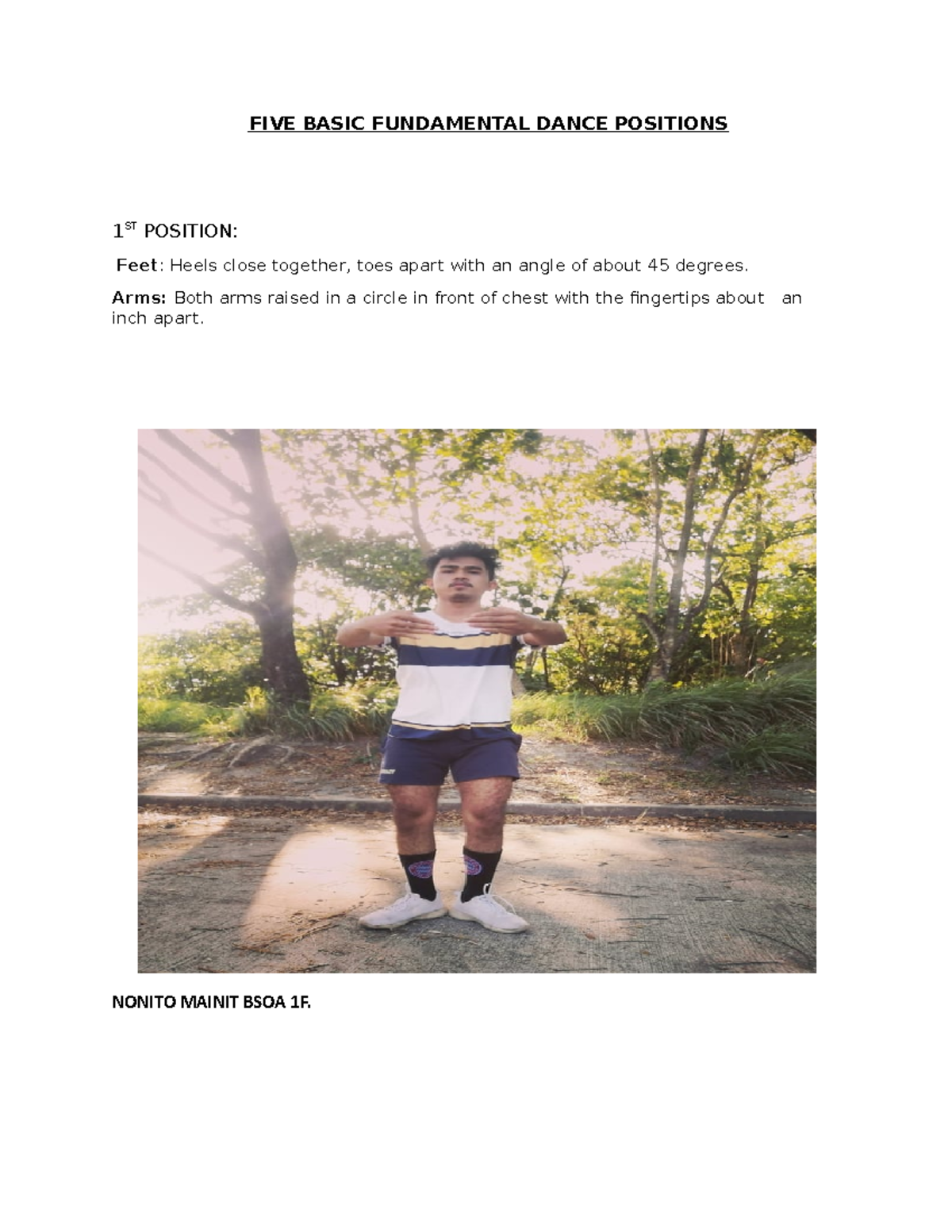 FIVE Fundamental Dance Positions - FIVE BASIC FUNDAMENTAL DANCE ...