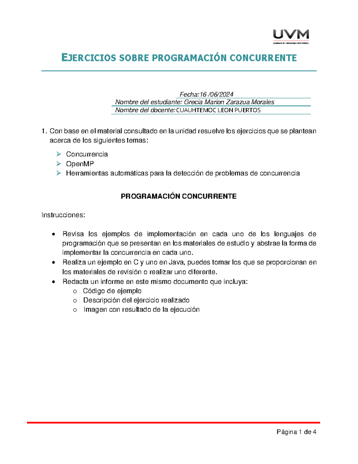 Actividad 7 EJERCICIOS SOBRE PROGRAMACIÓN CONCURRENTE - EJERCICIOS SOBRE PROGRAMACIÓN ...