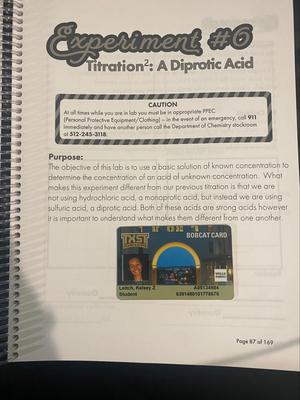 Experiment 7 - Chem lab 7 - CHEM 1141 - Studocu