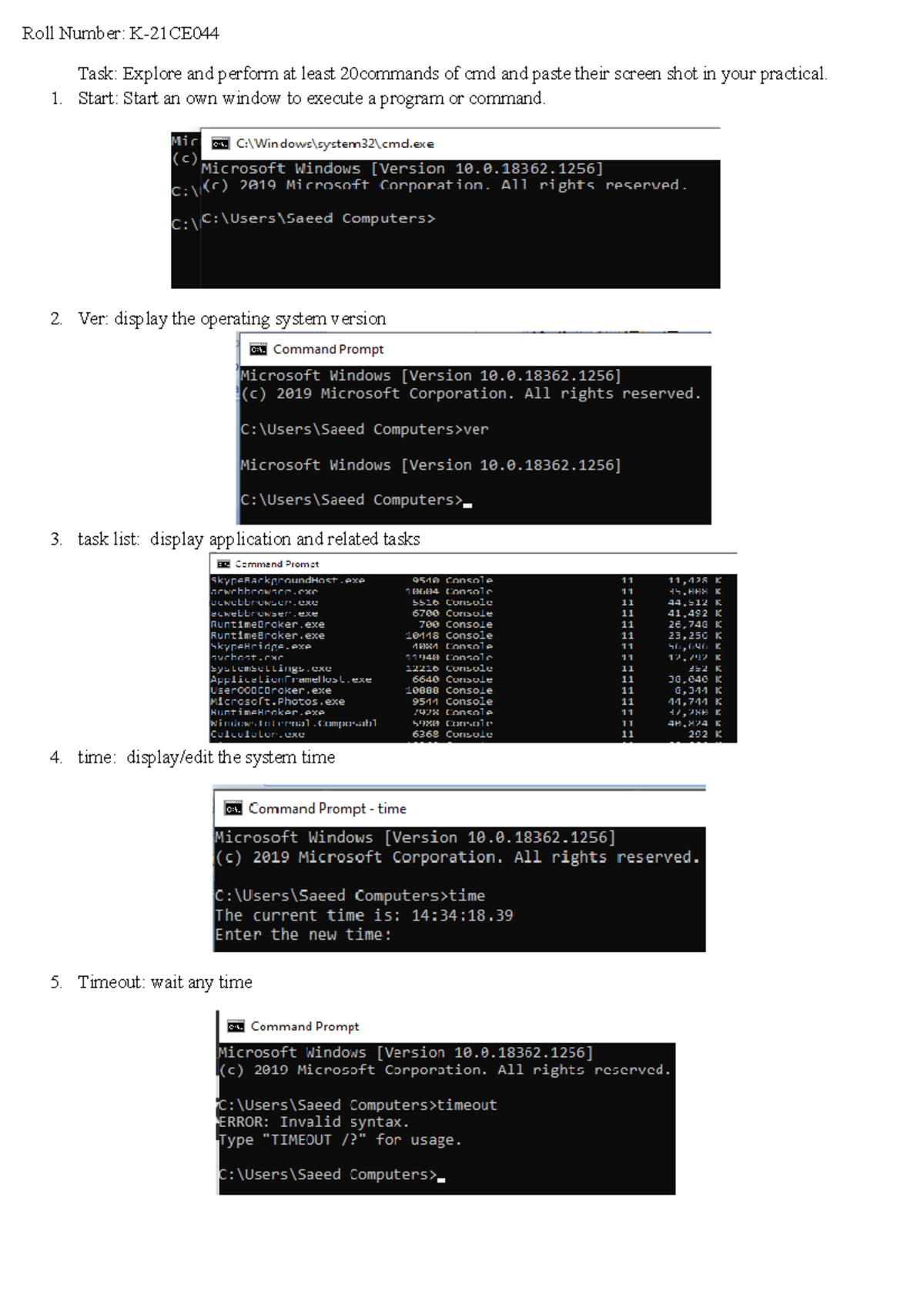 IPC assignment - This practical of icp it consist of 20 basiuc commands ...