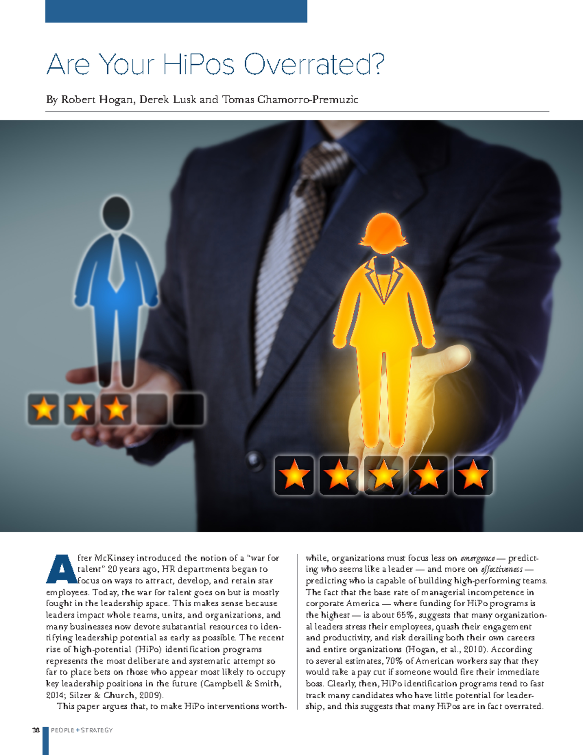 Are Your Hi Pos Overrated - 38 PEOPLE + STRATEGY By Robert Hogan, Derek ...