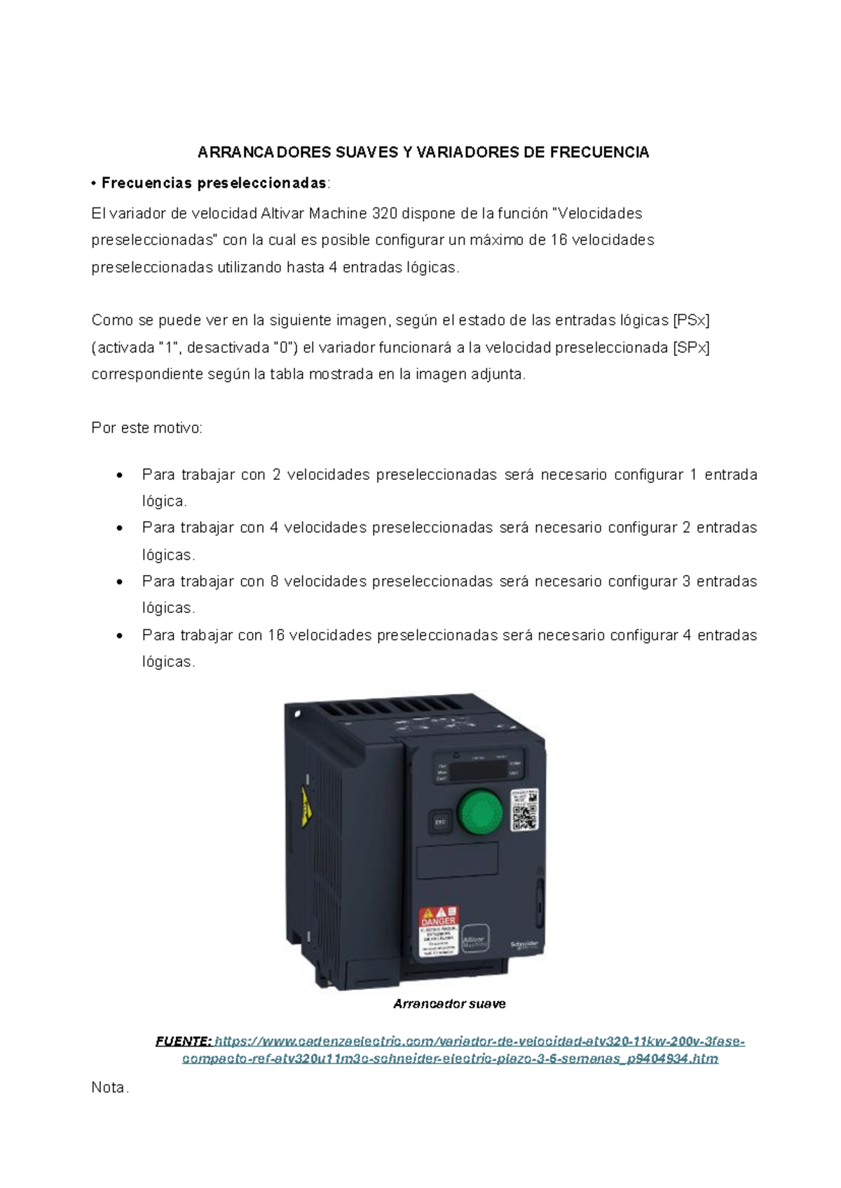 Arrancadores Suaves Semana 18 Corregido - ARRANCADORES SUAVES Y VARIADORES DE FRECUENCIA ...