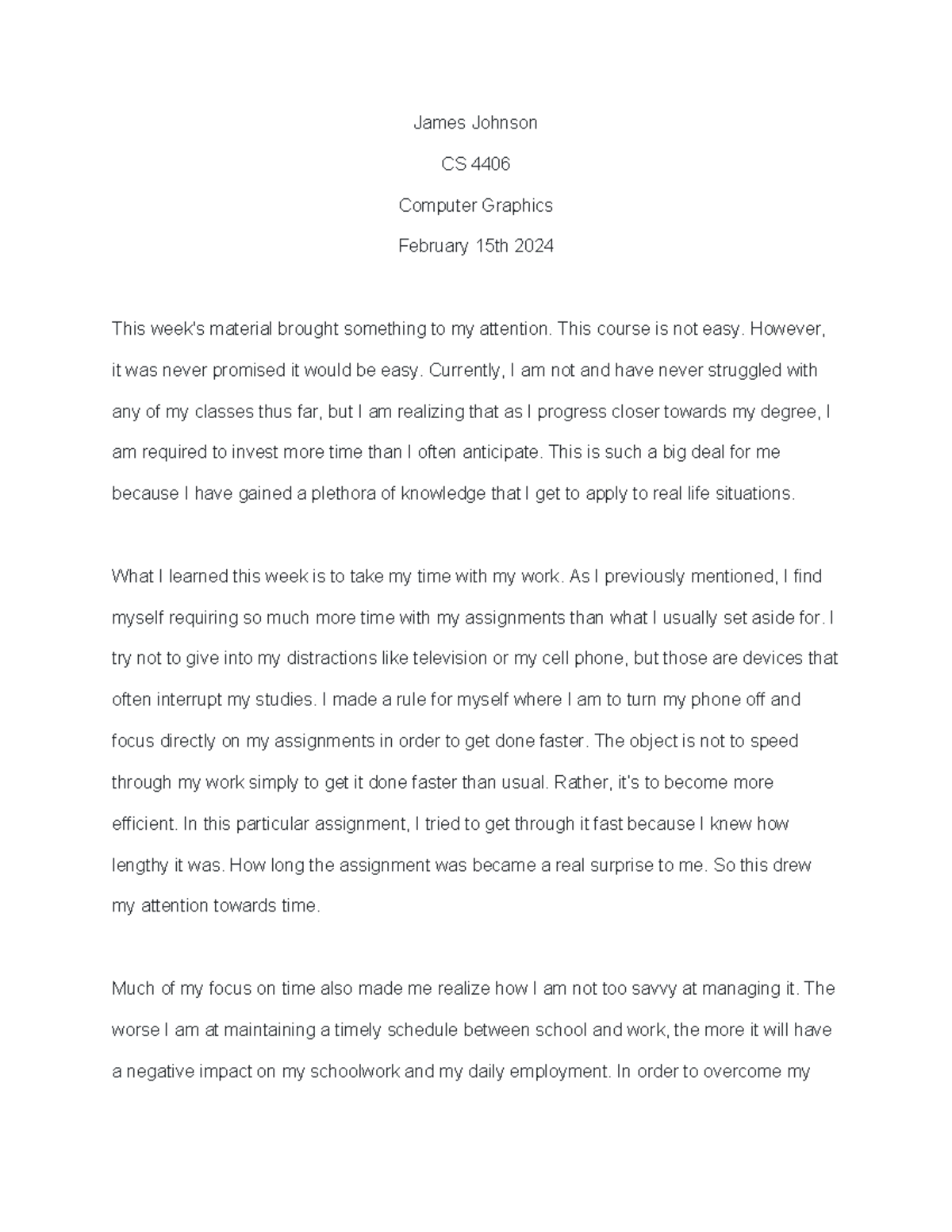 CS4406LJ2 - Coursework - James Johnson CS 4406 Computer Graphics ...