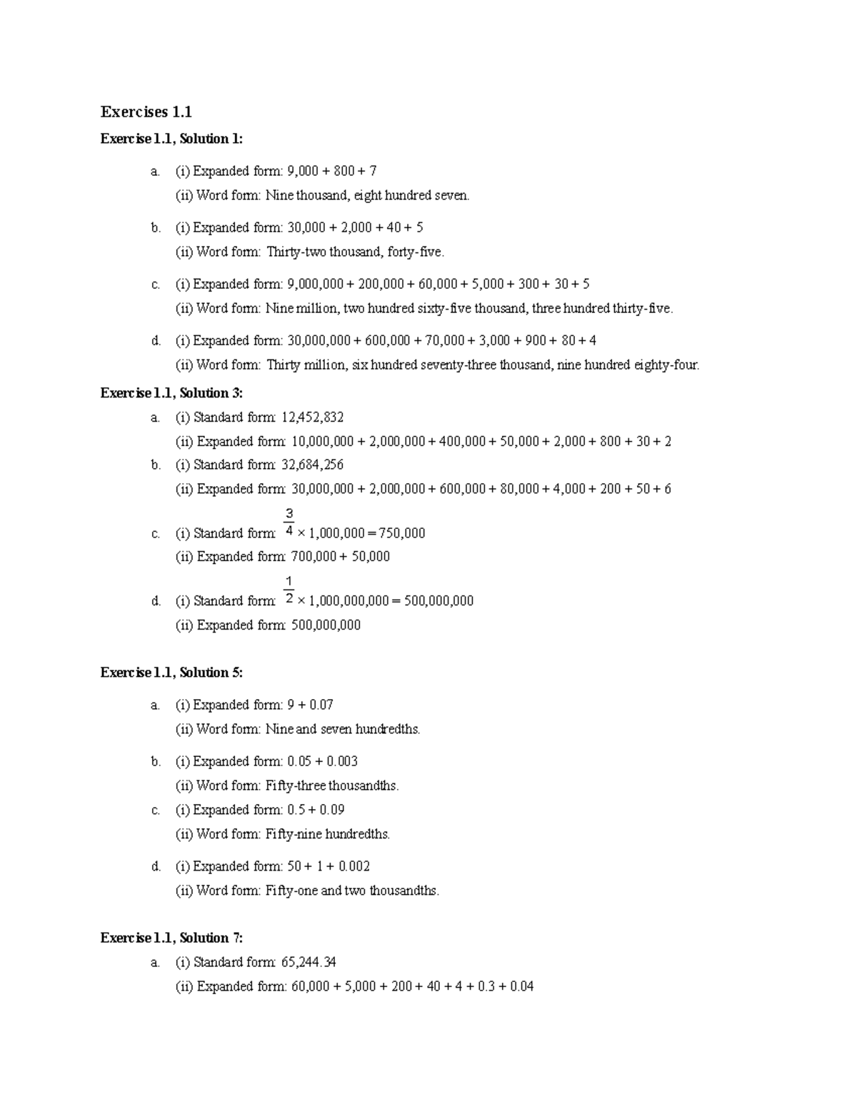 Exercises 1maths solutions n and exercises MATH which will help u to ...