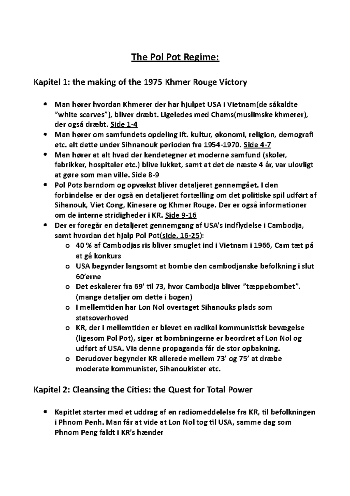 The Pol Pot Regime - resume - The Pol Pot Regime: Kapitel 1: the making ...