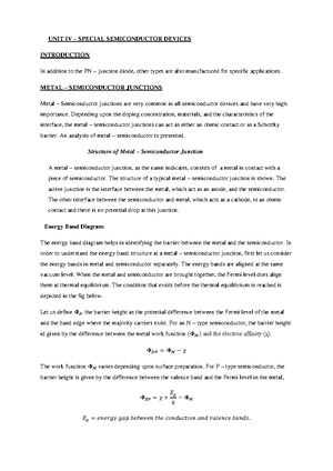 Electronic Devices - Module 3 - UNIT – III FIELD EFFECT TRANSISTOR ...