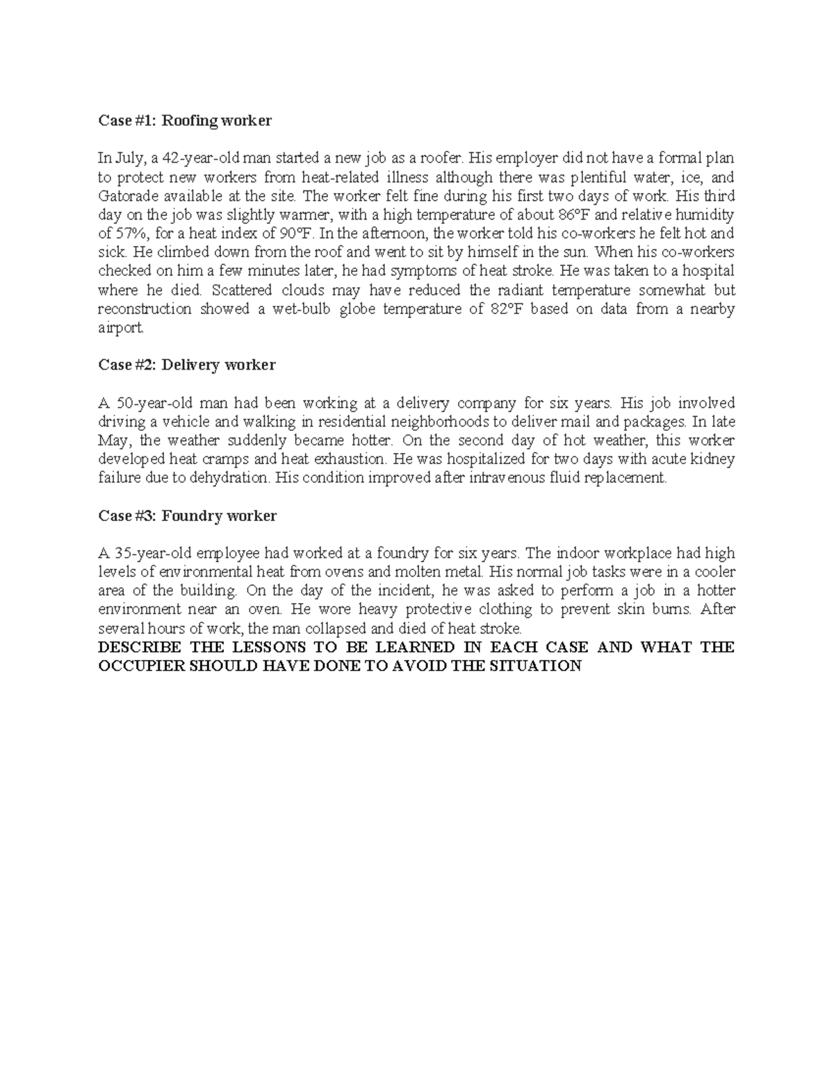 OSHA case Studies - Good learning material - Case #1: Roofing worker In ...