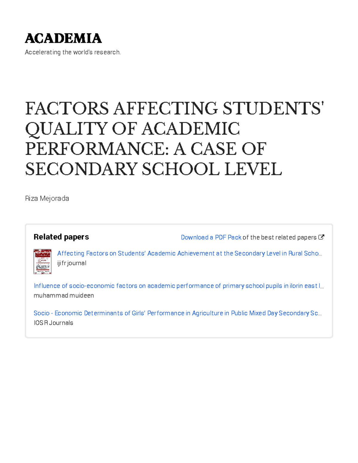 01 Factor with cover page v2 - Accelerating the world's research ...