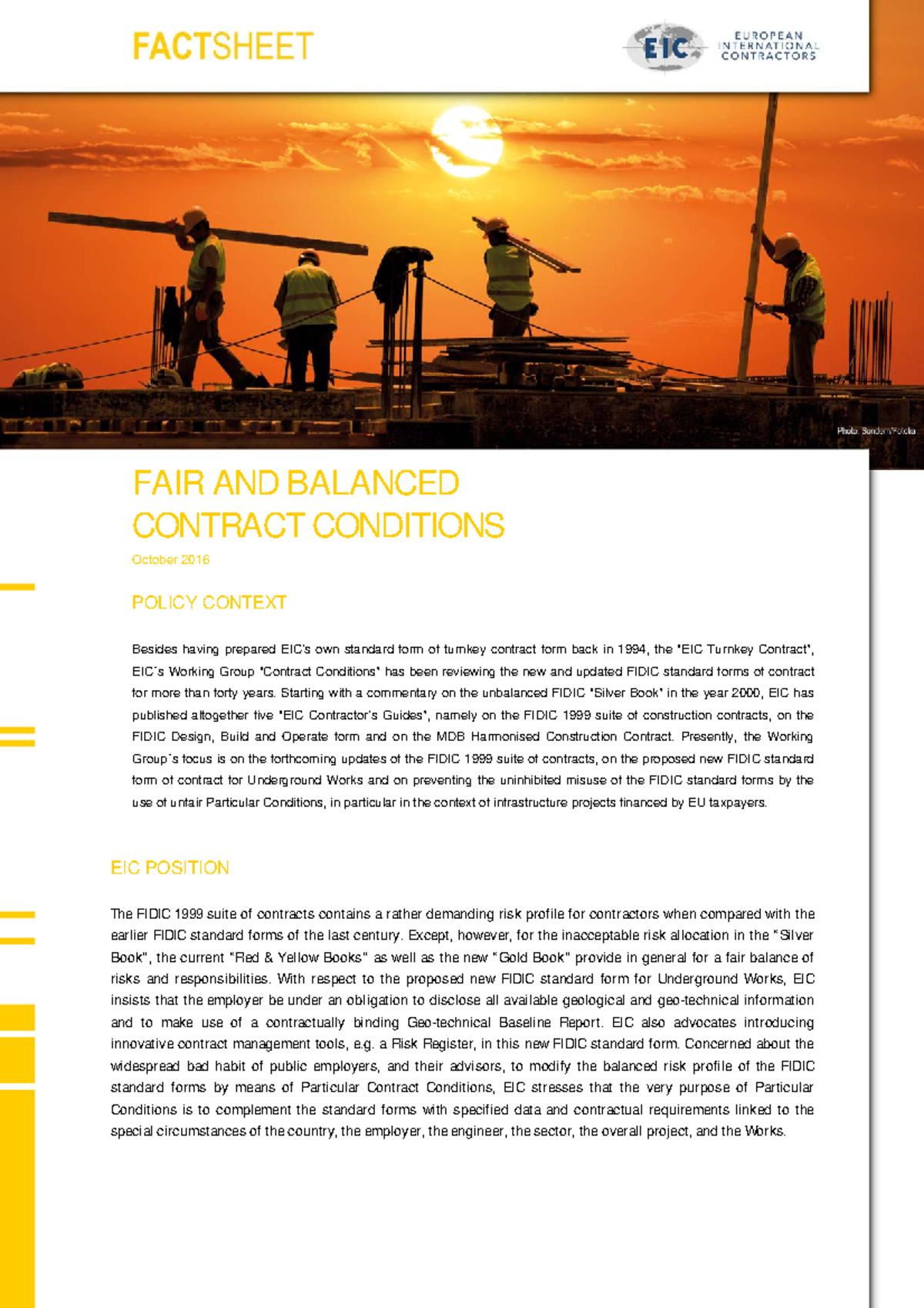 2016 10 01 fair contract conditions - FAIR AND BALANCED CONTRACT ...