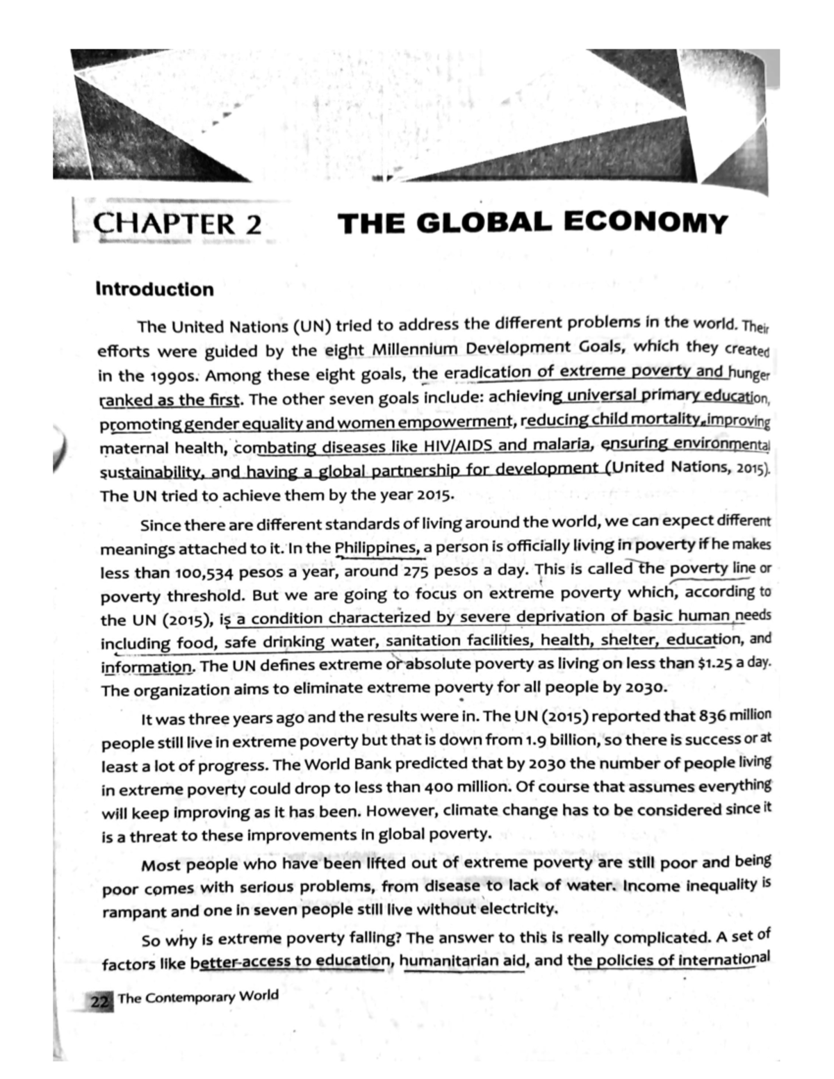 CW Chapter 2 - book - CHAPTER 2 THE GLOBAL ECONOMY Introduction The ...