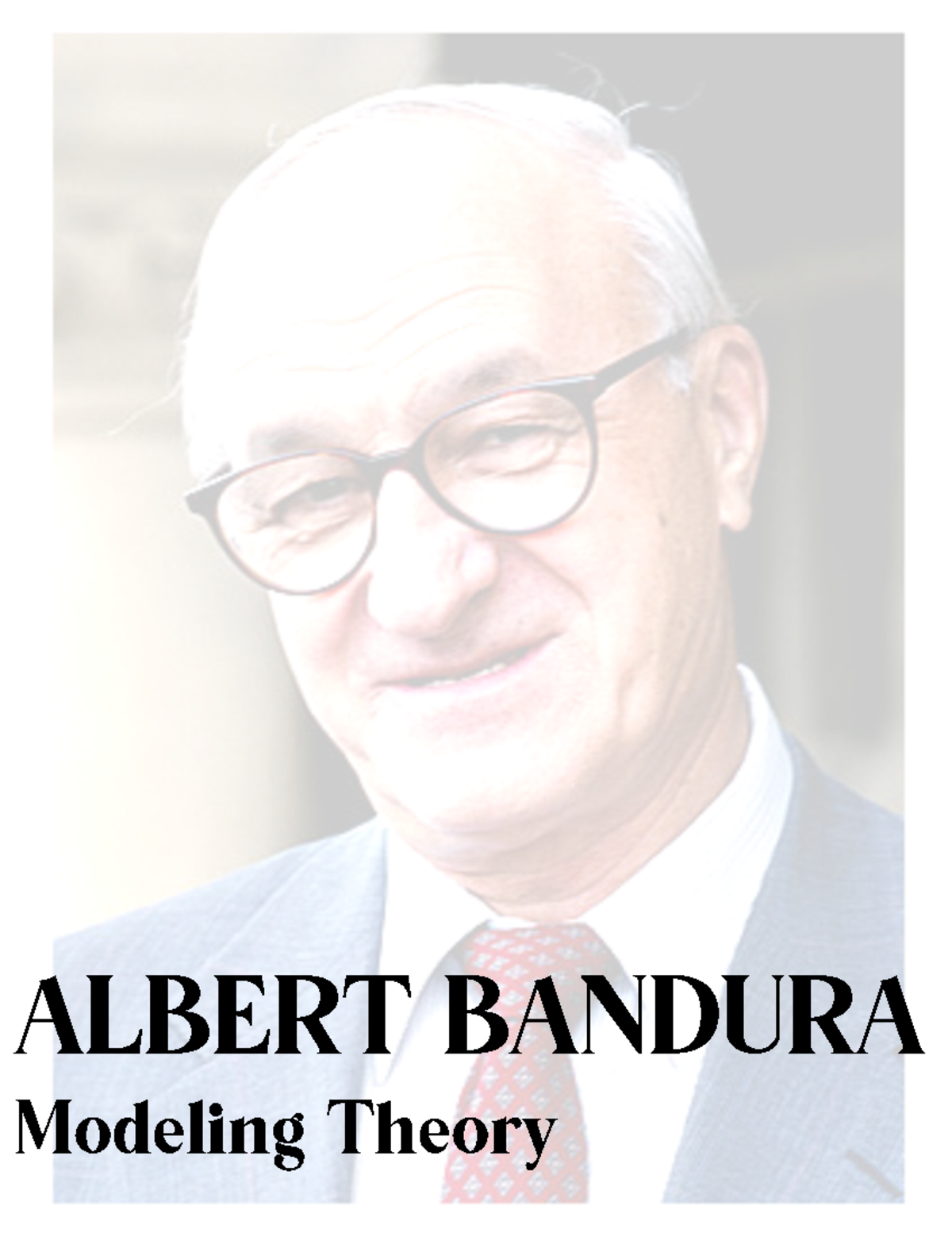 Albert Bandura: Social Cognitive Theory - ALBERT BANDURA Modeling ...