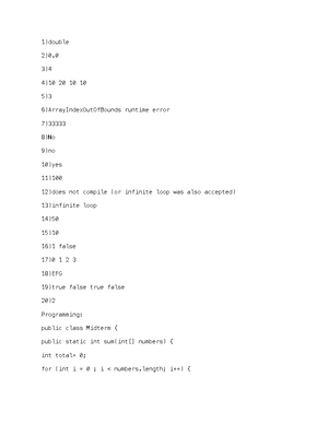 Midterm Review Problems Fall10 - BASIC PROGRAMMING EXERCISES ...
