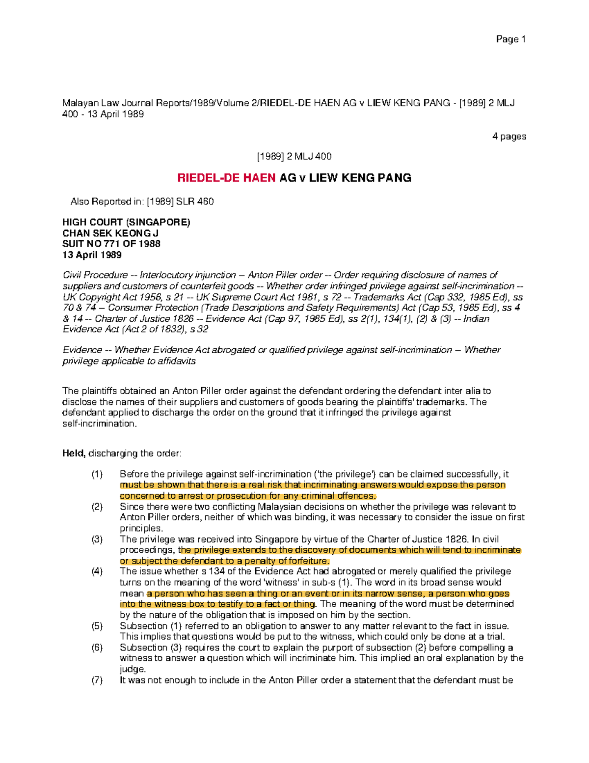 Dokumen - so you do not have to find it from lexis nexis! - Malayan Law ...