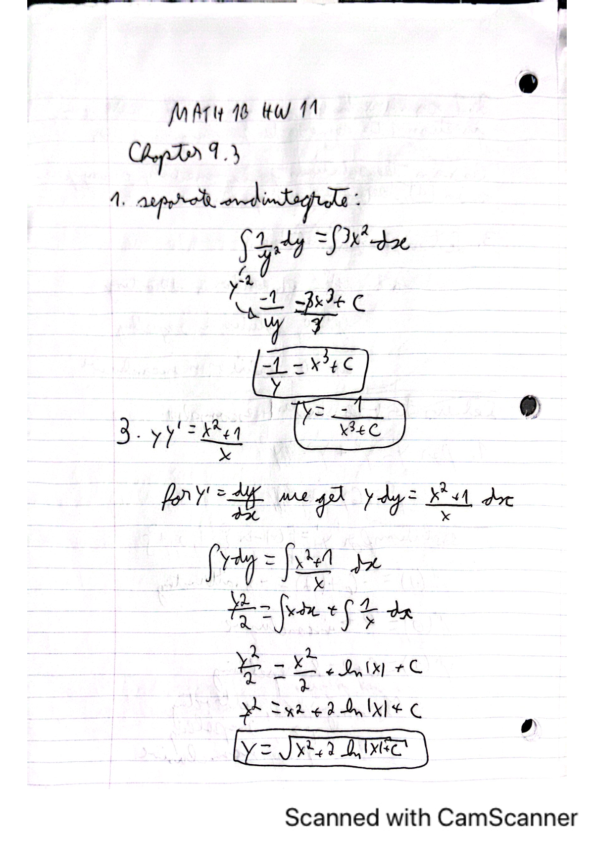 Math hw11 - Homework 11 - MATH 1B - Studocu