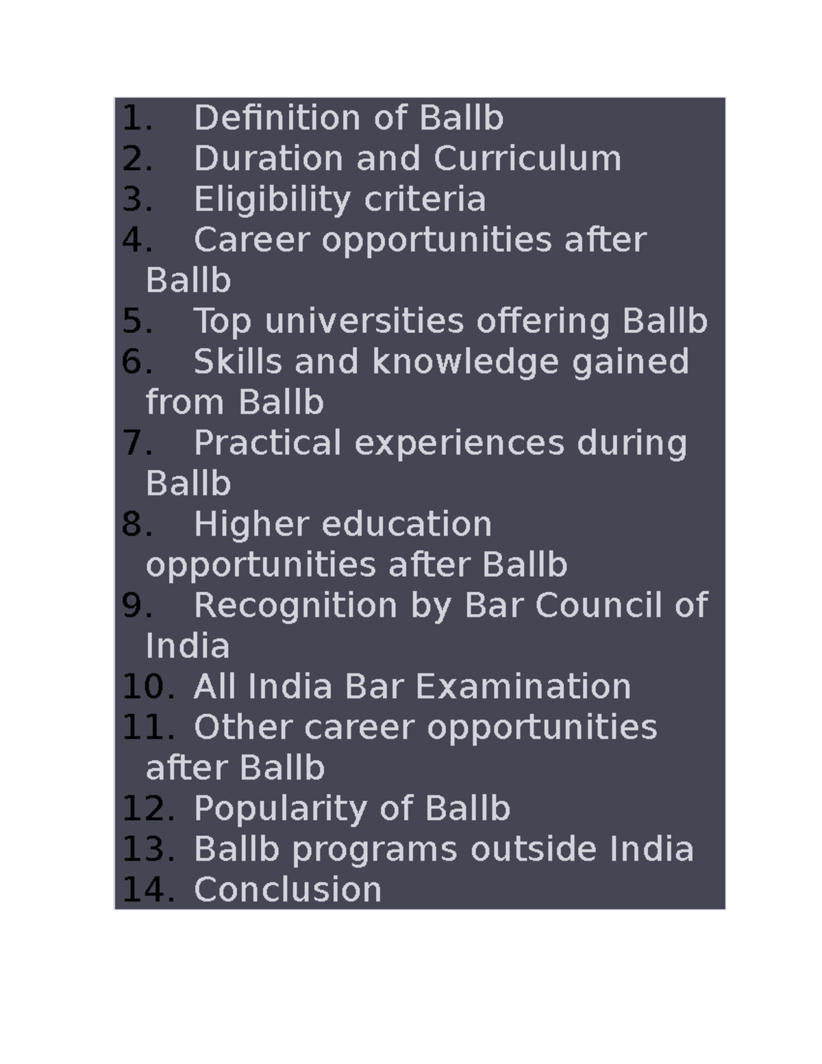 Ballb - Definition of Ballb Duration and Curriculum Eligibility ...