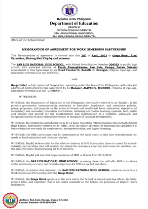 New Work Immersion Concept Paper - TEMPLATE Document No. ISAP-K-QMS-DCO ...