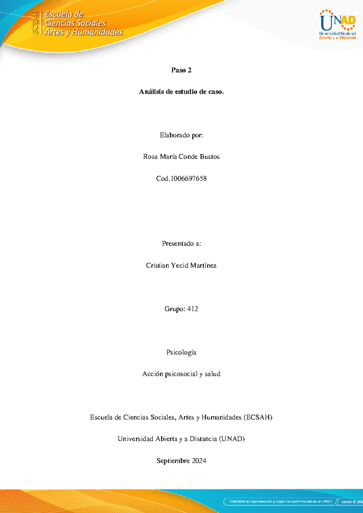Paso 2 Rosa conde - simulador - Paso 2 Análisis de estudio de caso ...