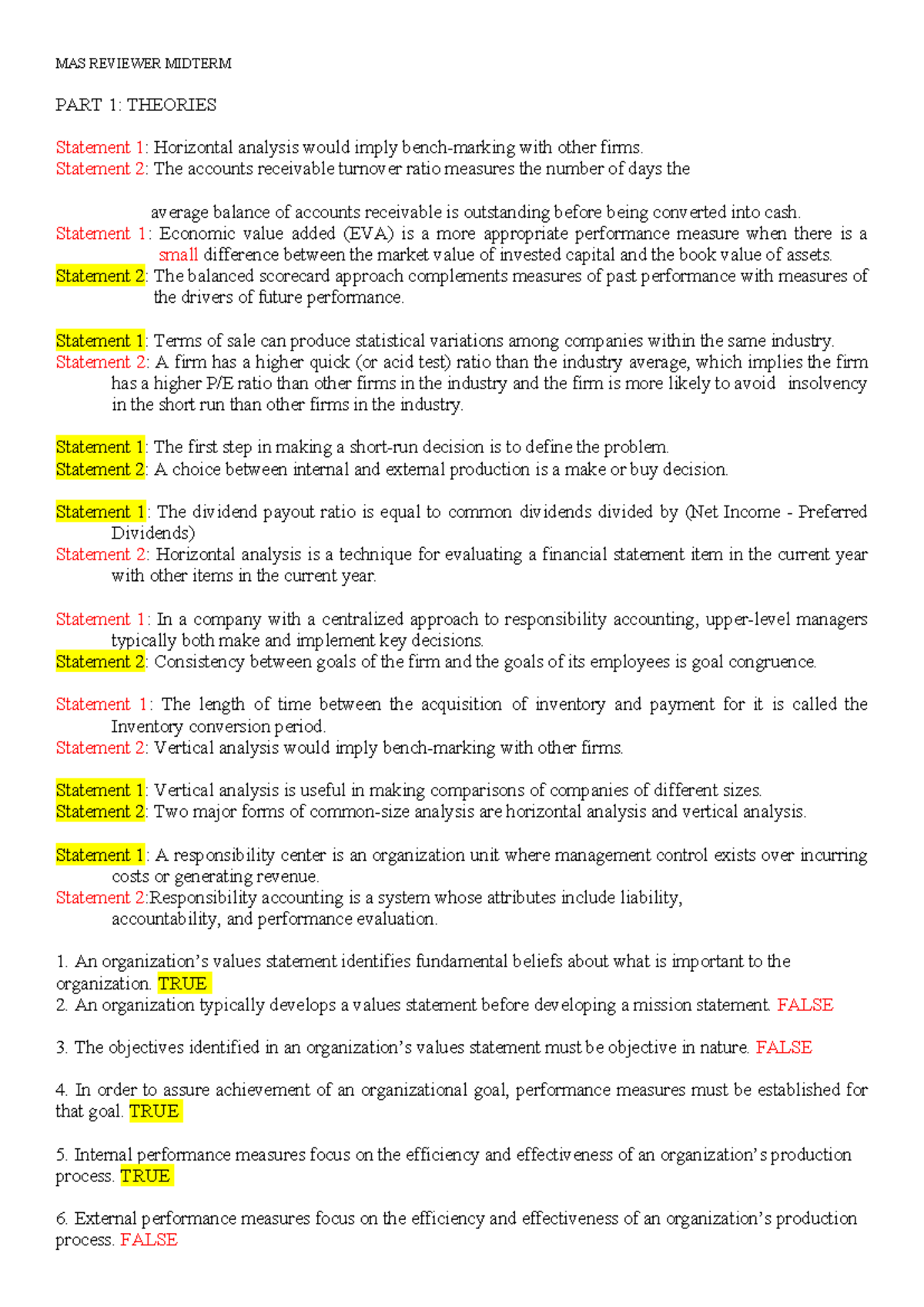 MS- Theories - none - MAS REVIEWER MIDTERM PART 1: THEORIES Statement 1 ...