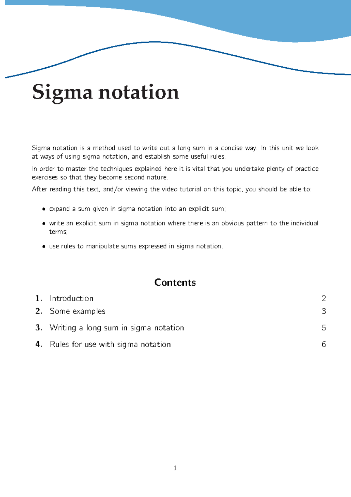 Sigma Explained - Sigma notation mc-TY-sigma-2009- Sigma notation is a ...