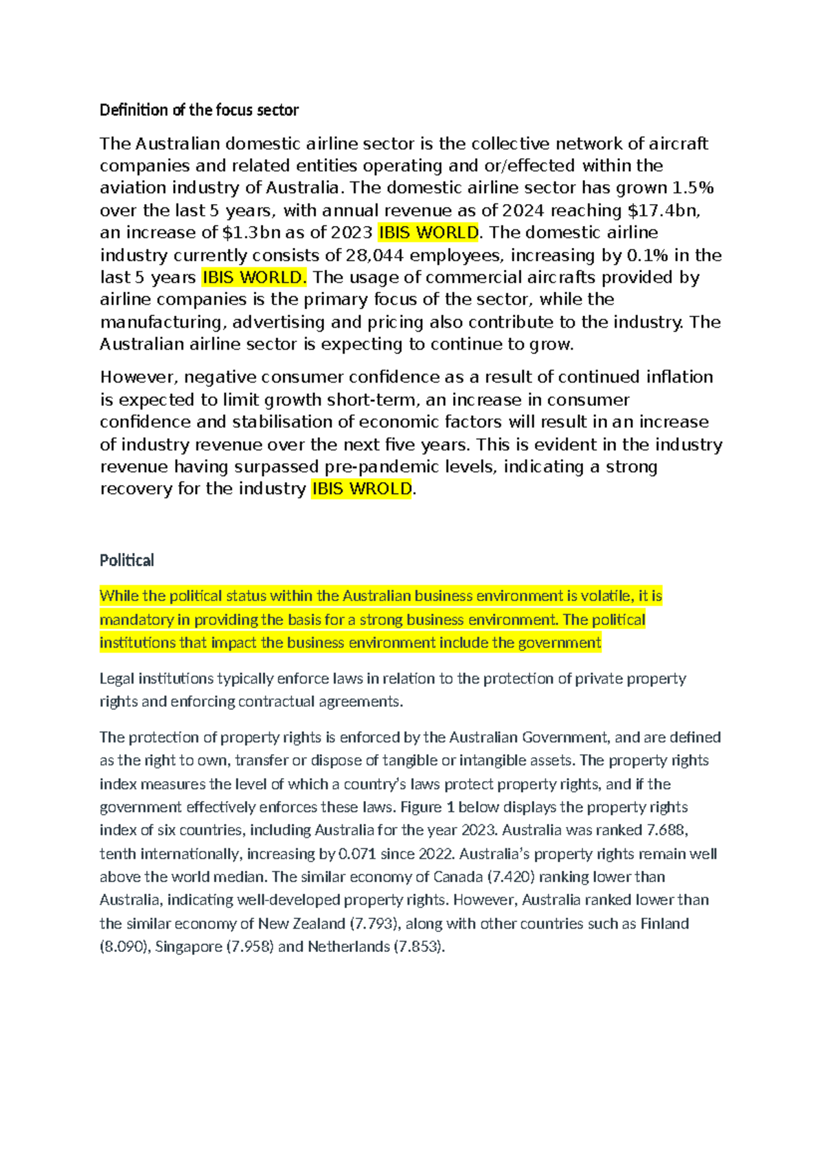 108 - recieved a 6 - Definition of the focus sector The Australian ...