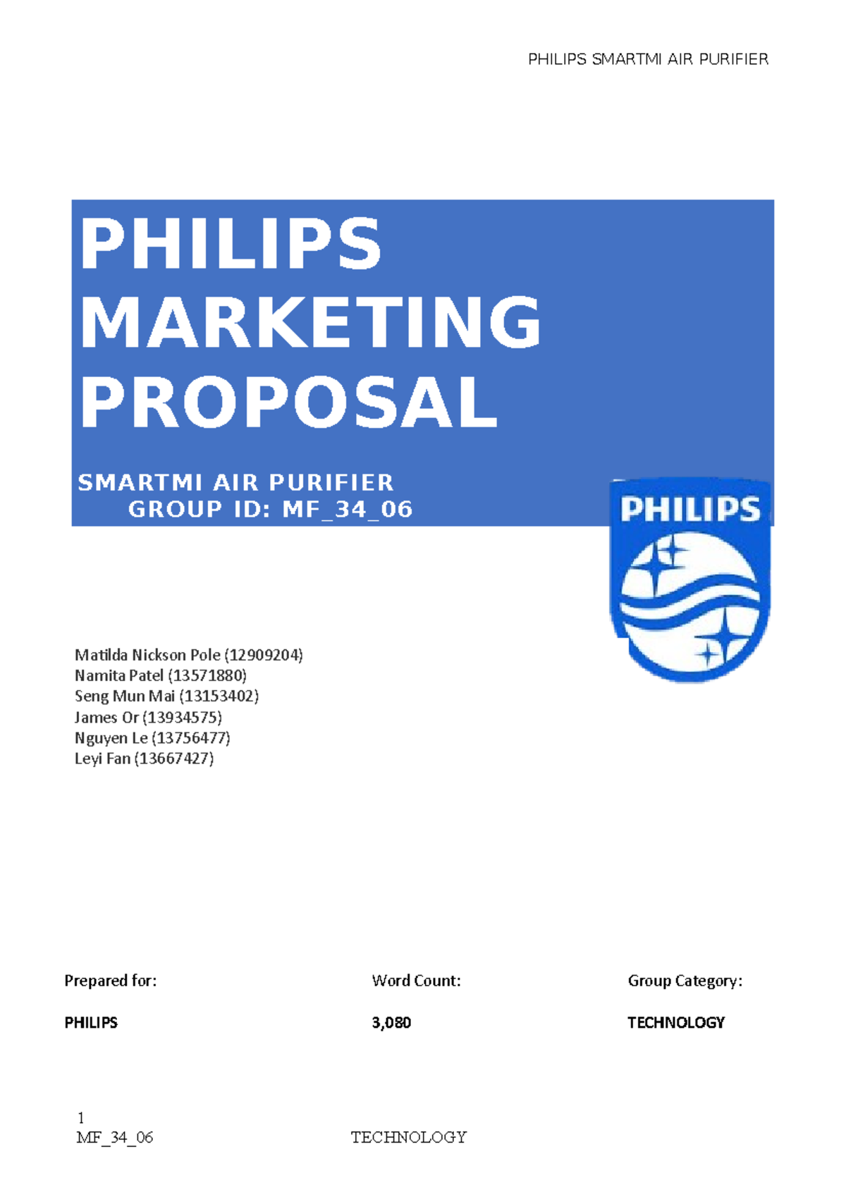 Philips- Marketing- Proposal - PHILIPS MARKETING PROPOSAL SMARTMI AIR ...
