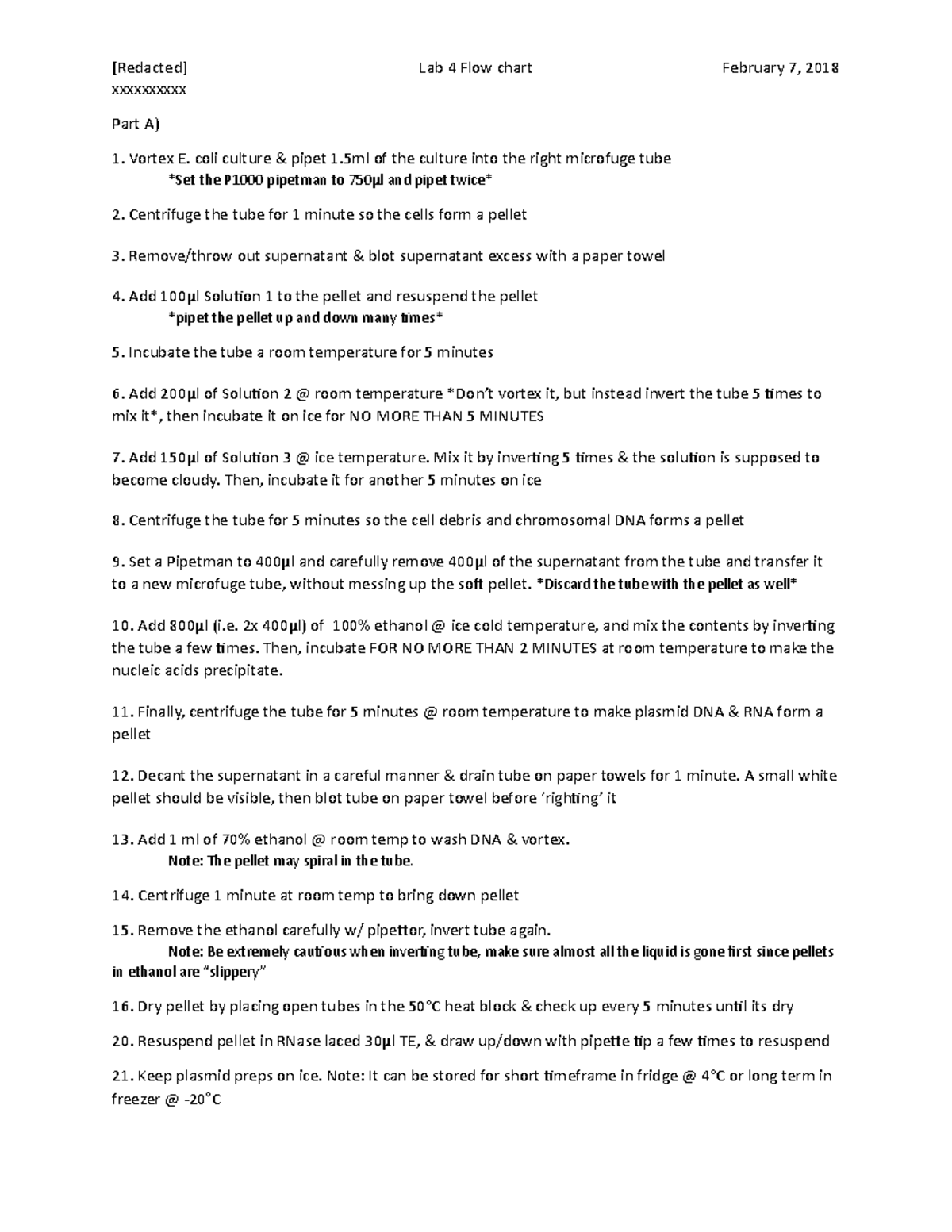 Flowchart Lab 4 - [Redacted] xxxxxxxxxx Lab 4 Flow chart February 7 ...