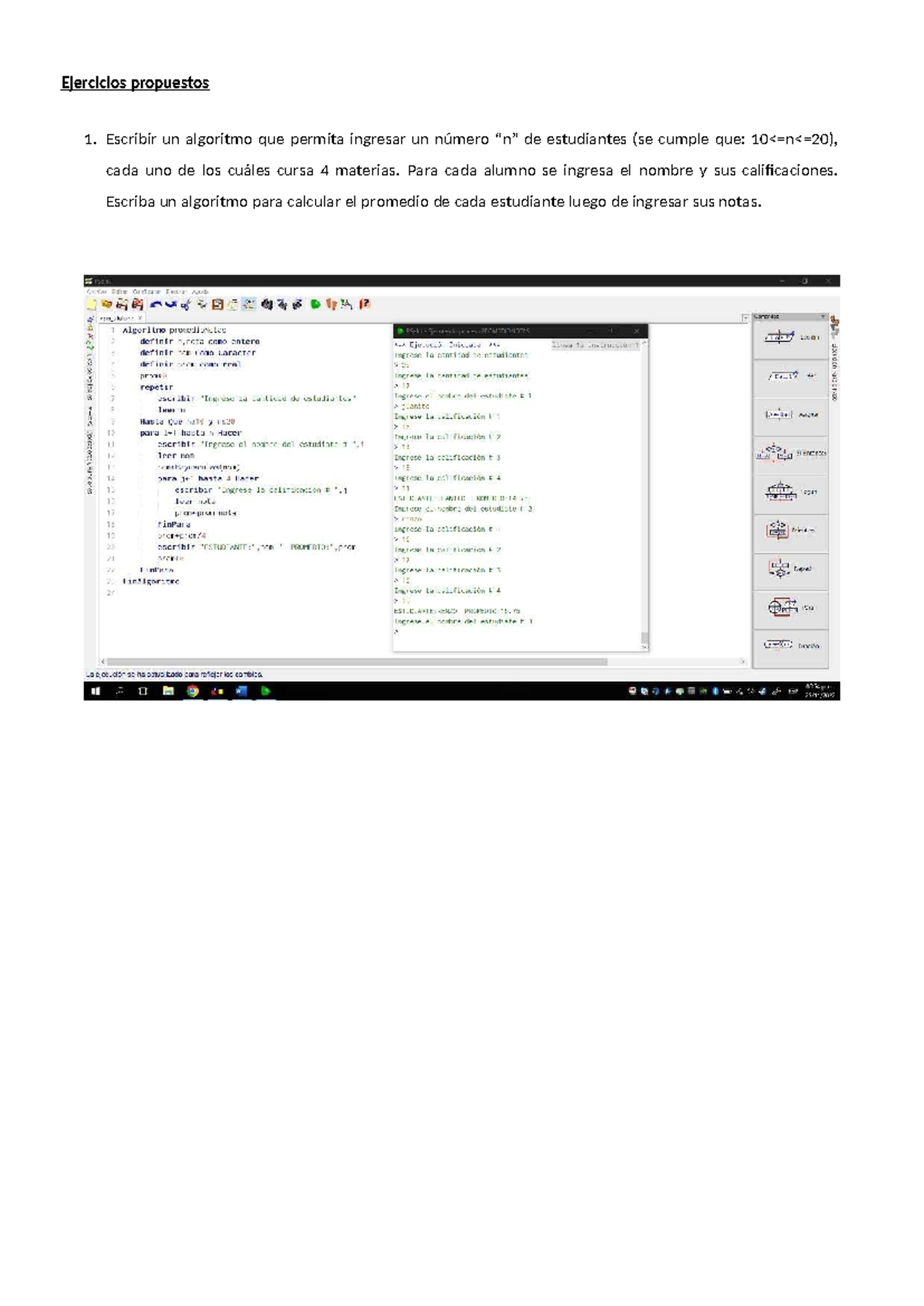S15s1-resolver-ejercicios - Principios de algoritmos - Ejercicios propuestos 1. Escribir un ...