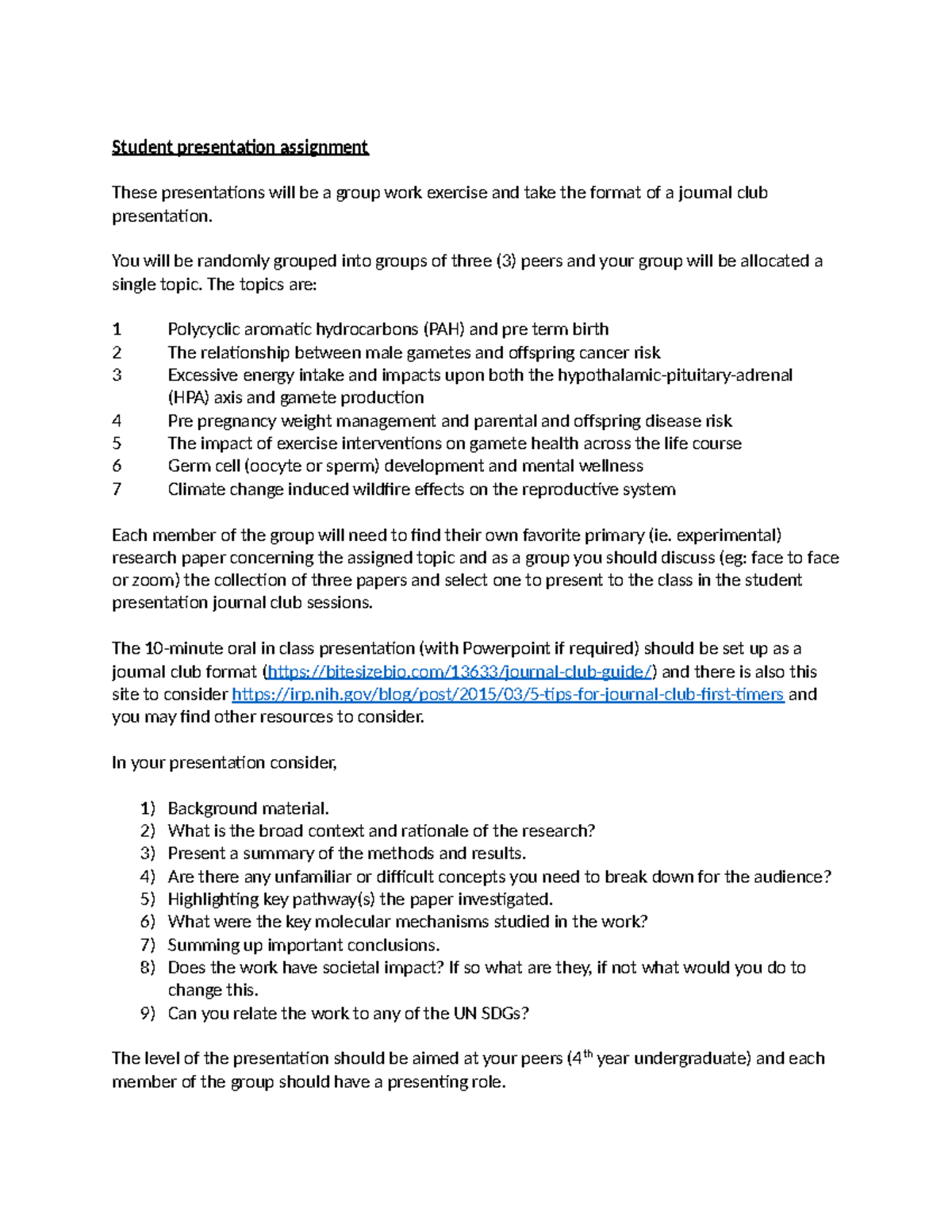 Student+presentation+assignment - Student presentation assignment These ...