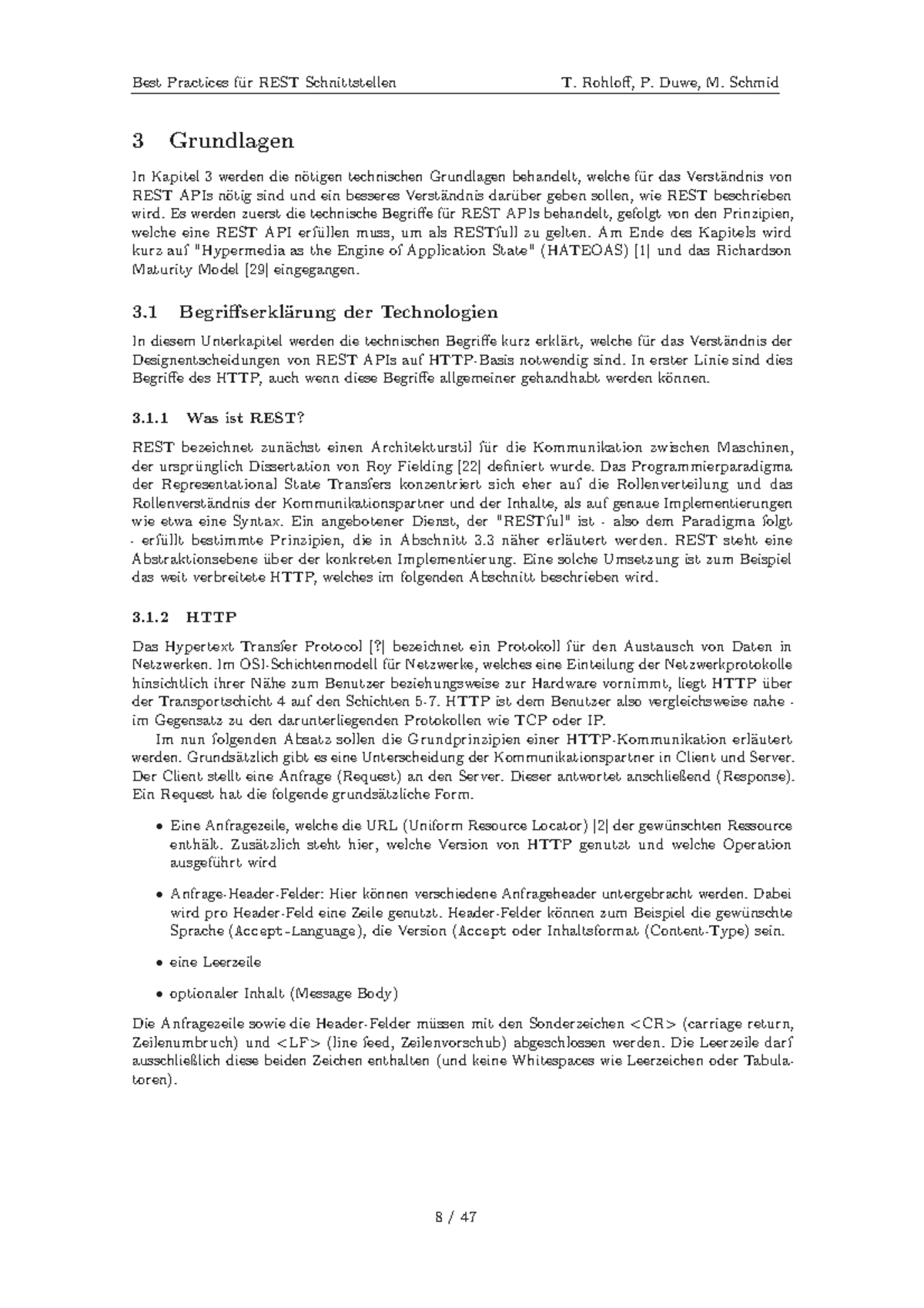 REST erklärung - Best Practices für REST Schnittstellen T. Rohloff, P ...