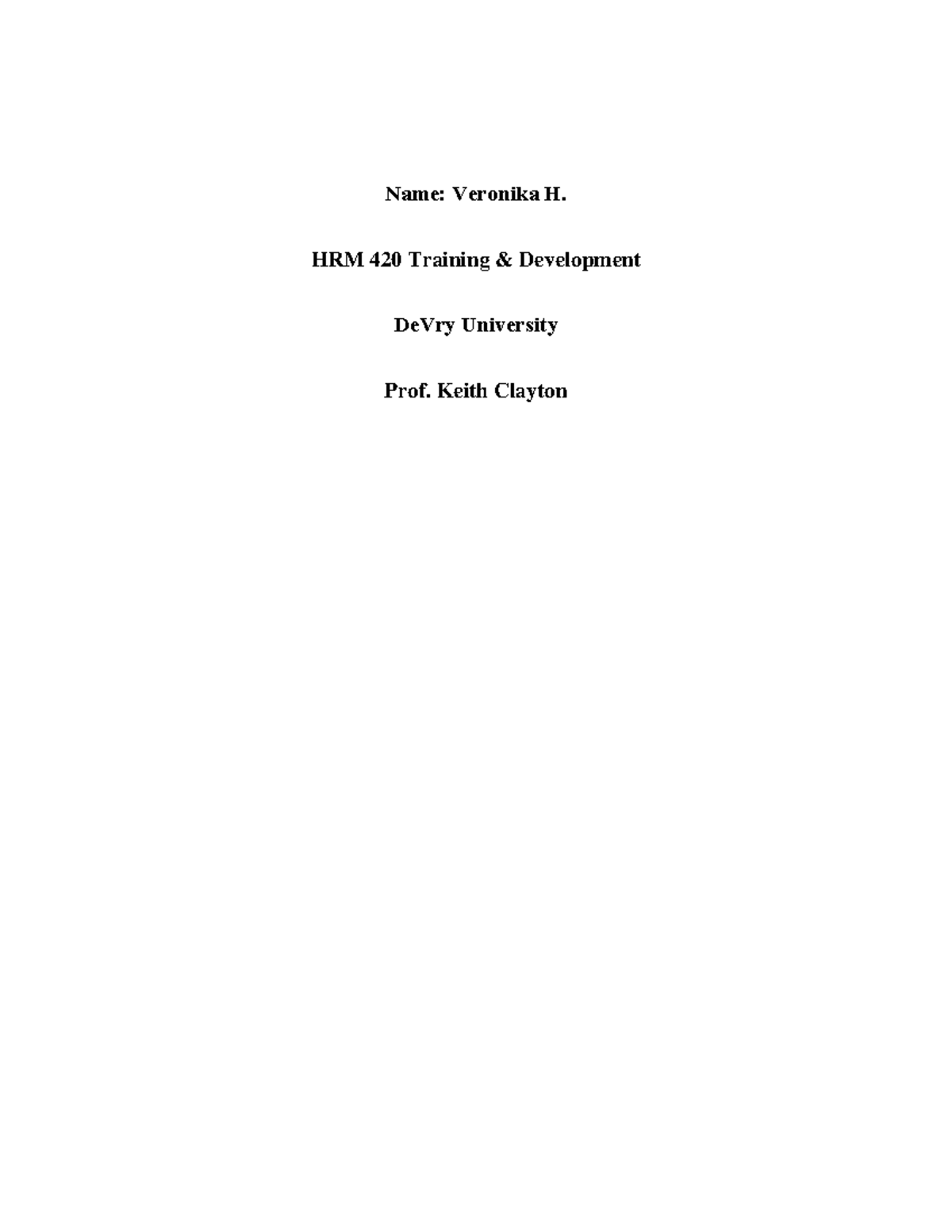 Discussion on Verizon - Namе: Vеronika H. HRM 420 Training ...