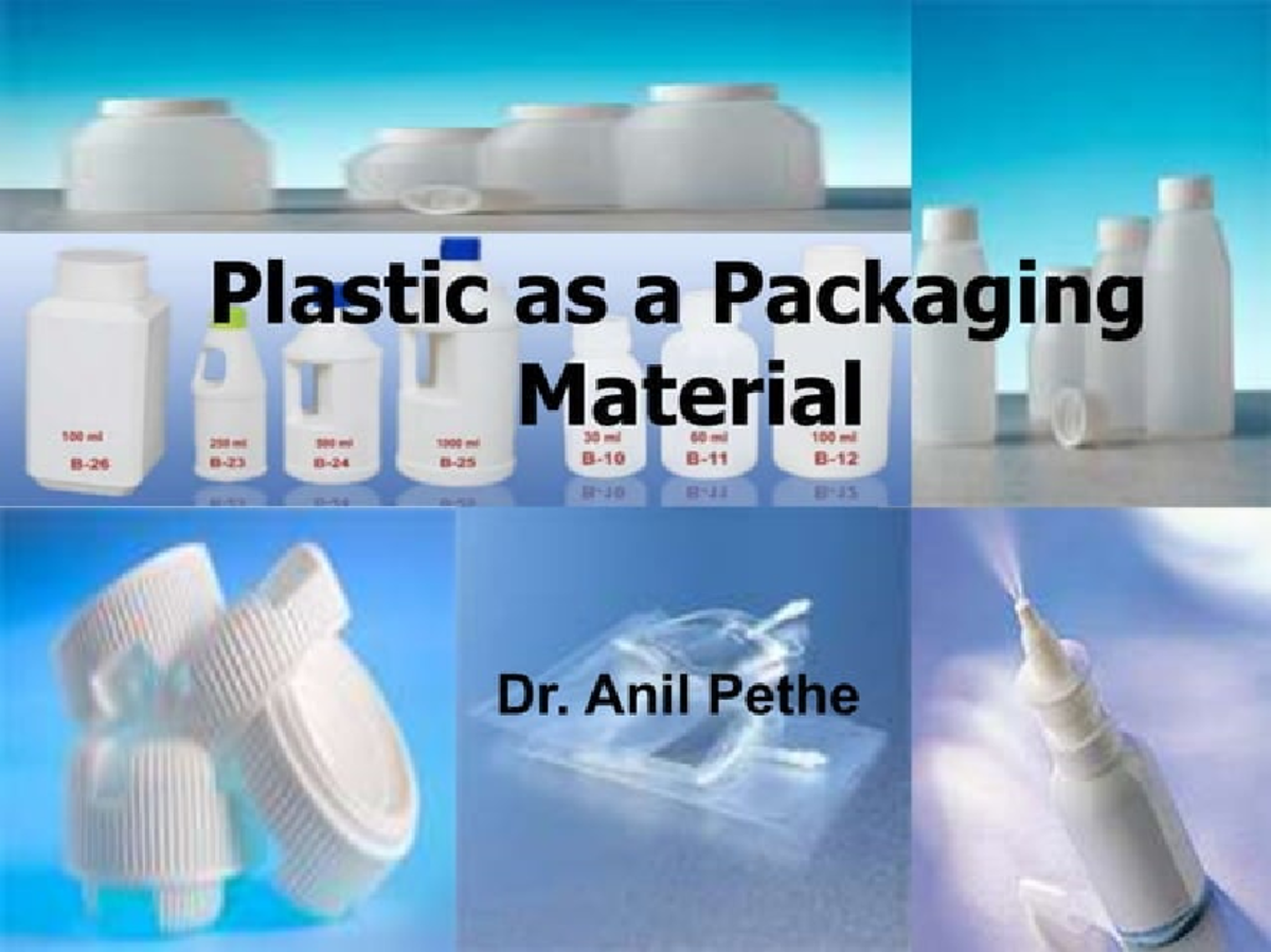 Plastics as a Packaging Material - Computer Engineering - Studocu