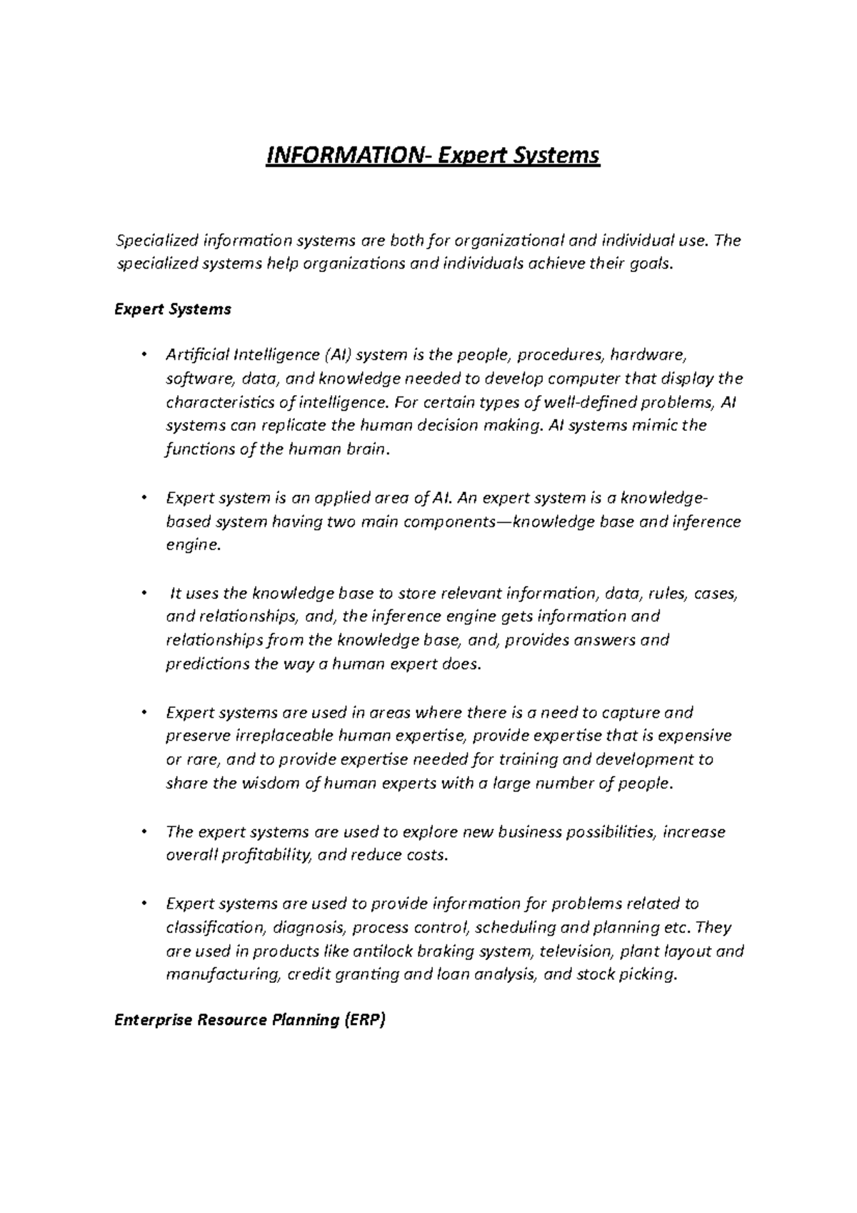 Information Expert Systems INFORMATION Expert Systems Specialized information-expert-systems-information-expert-systems-specialized