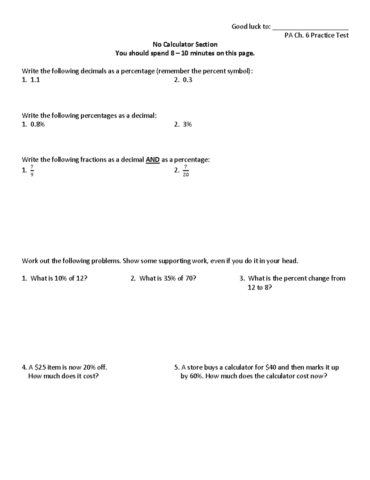PA Ch6 Prac Test - dsssssss - Good luck to: _____________________ PA Ch ...