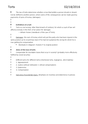 Torts case summaries - Torts cases – LAWS Facts Issue Decision ...