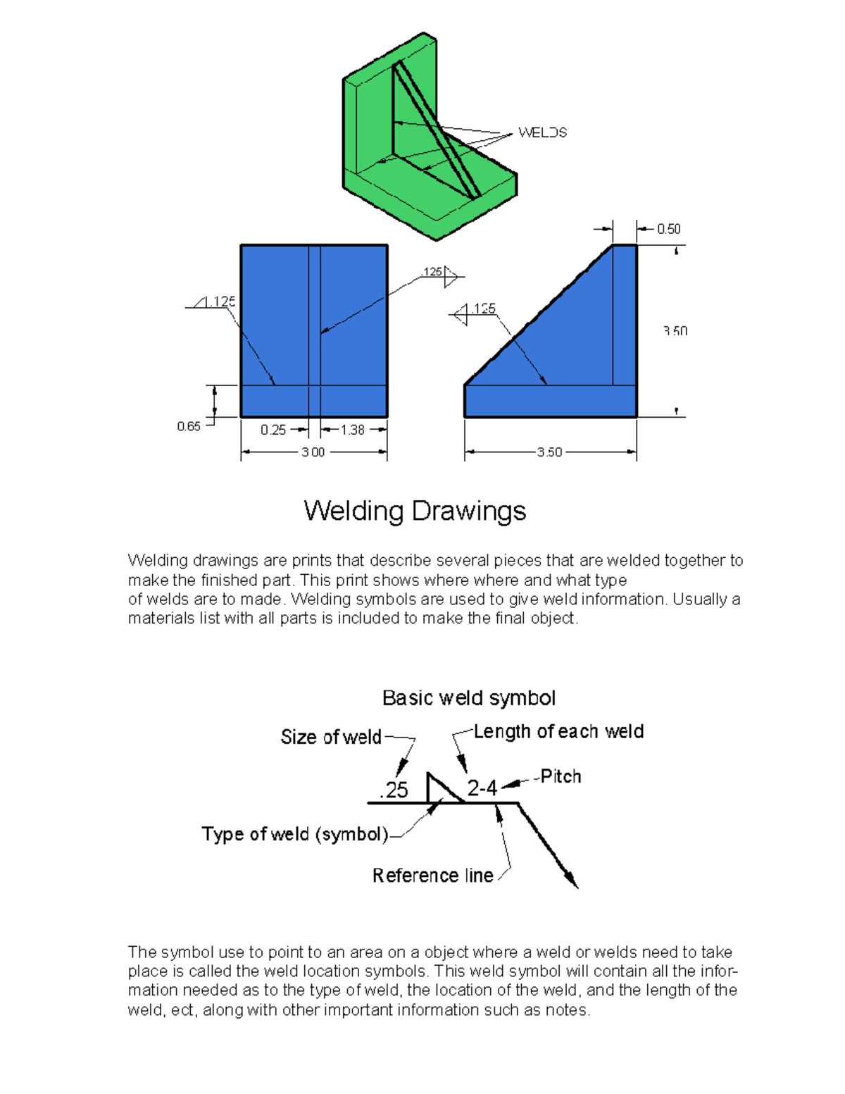 Welding drawing - Welding Drawings Welding drawings are prints that ...