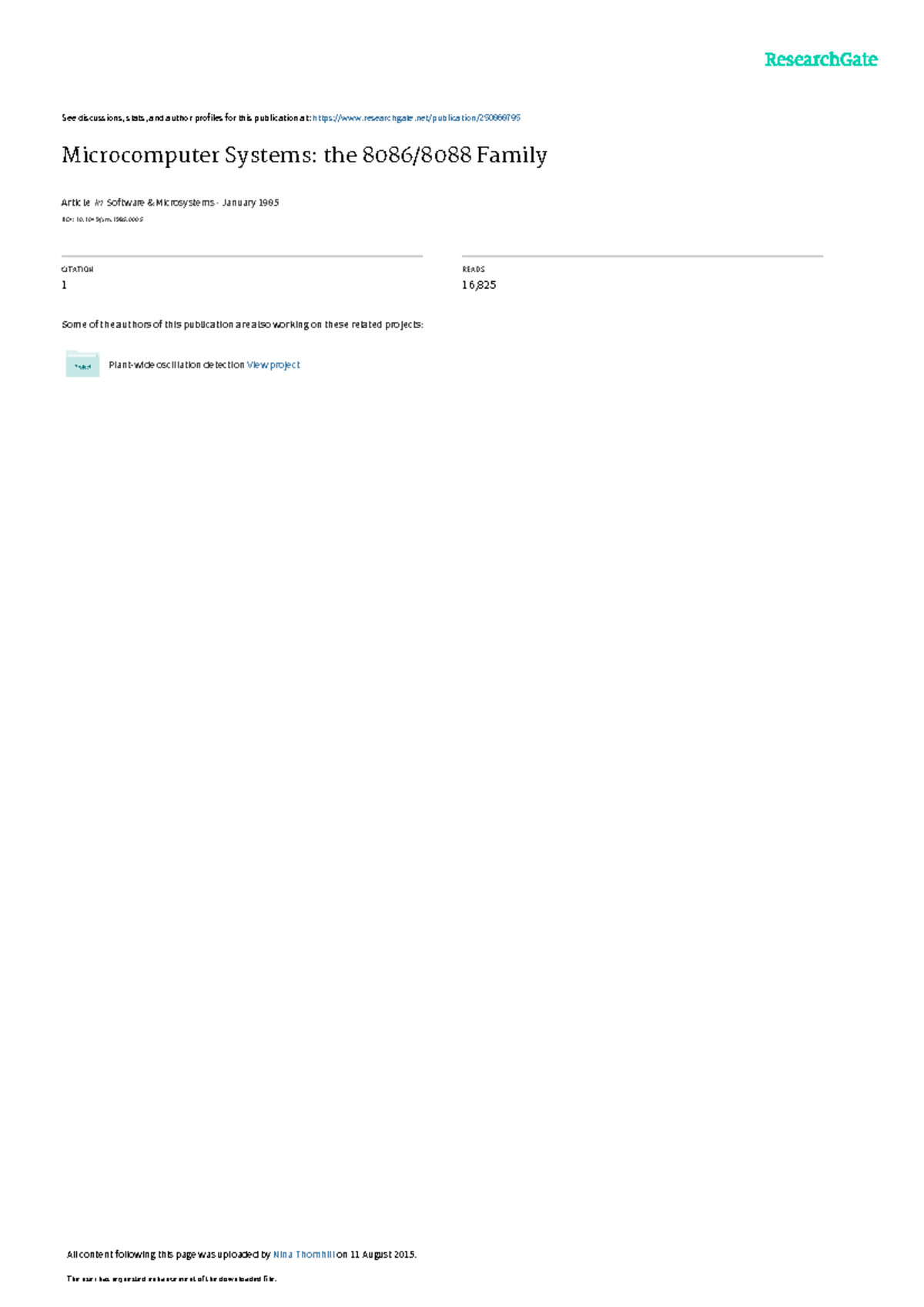 Microcomputer Systems the 80868088 Family - See discussions, stats, and ...