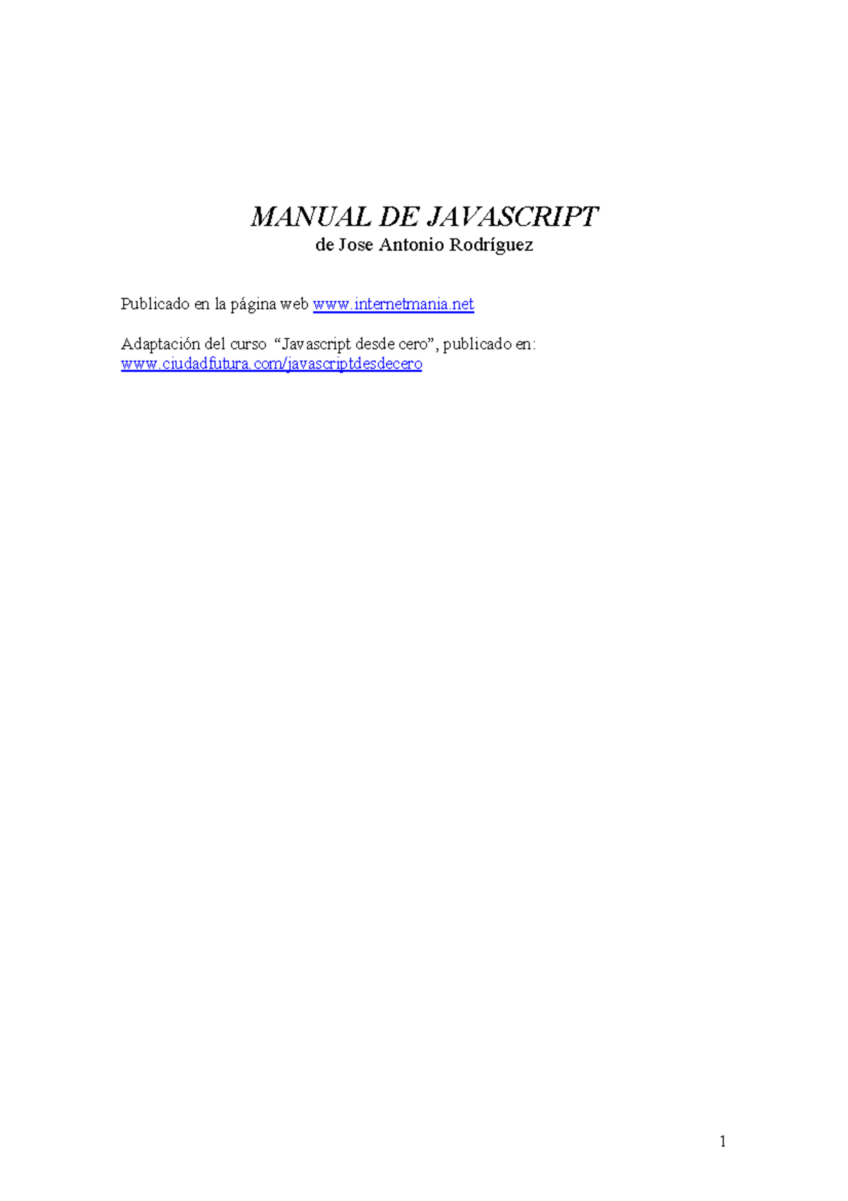 Javascript - Nota: Tarea - MANUAL DE JAVASCRIPT de Jose Antonio ...