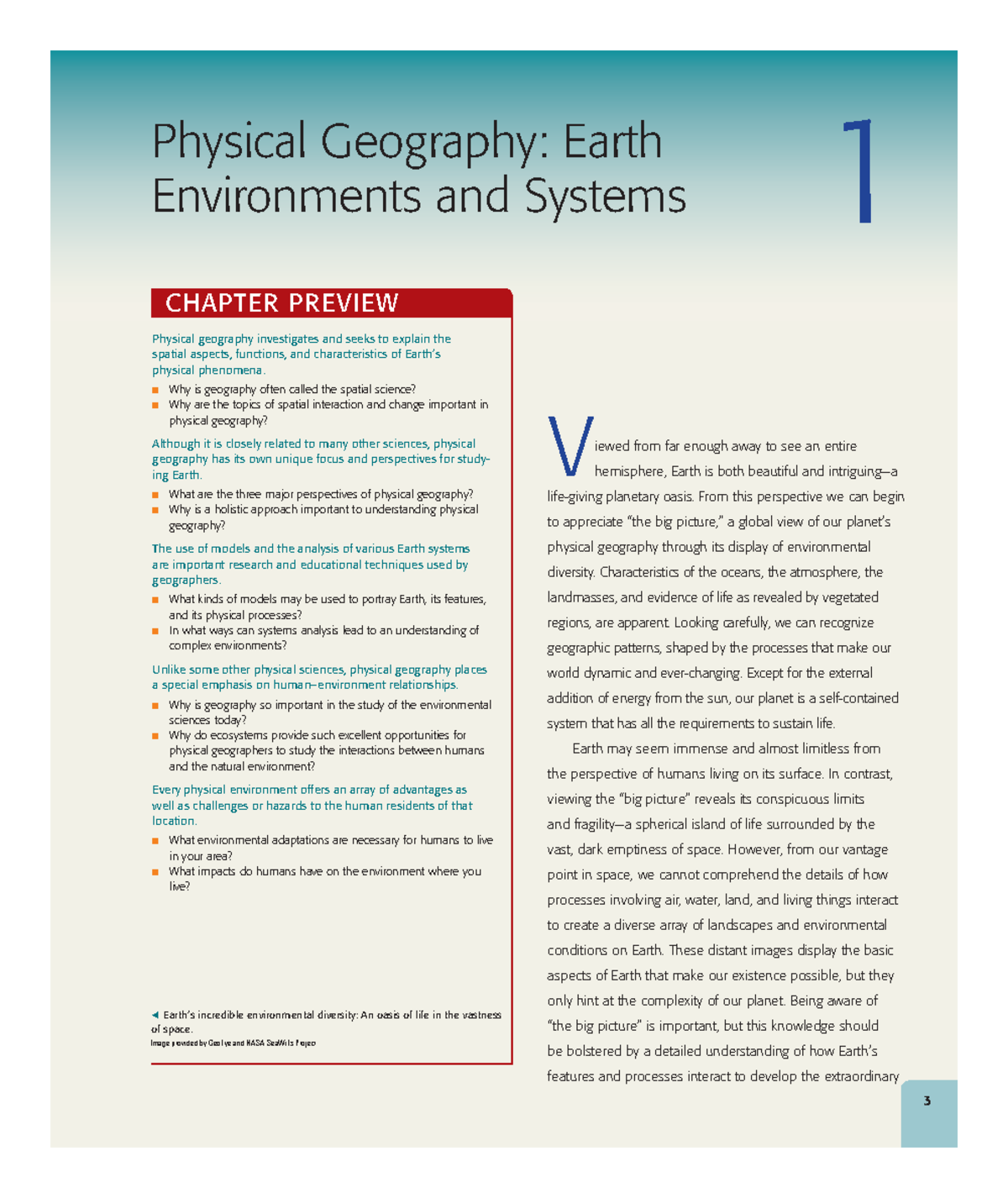 What is physical geography - 1 Physical Geography: Earth Environments ...