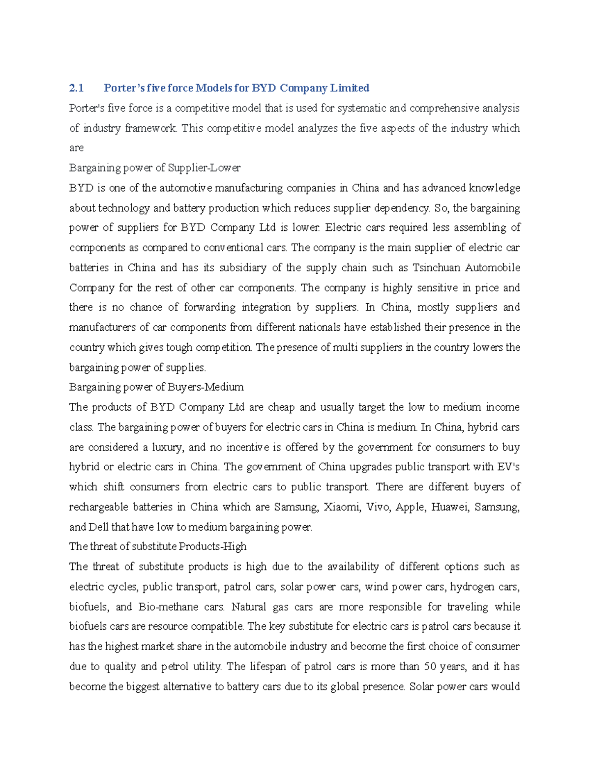 Porter Five Forces - External environmental analysis of business - 2 ...