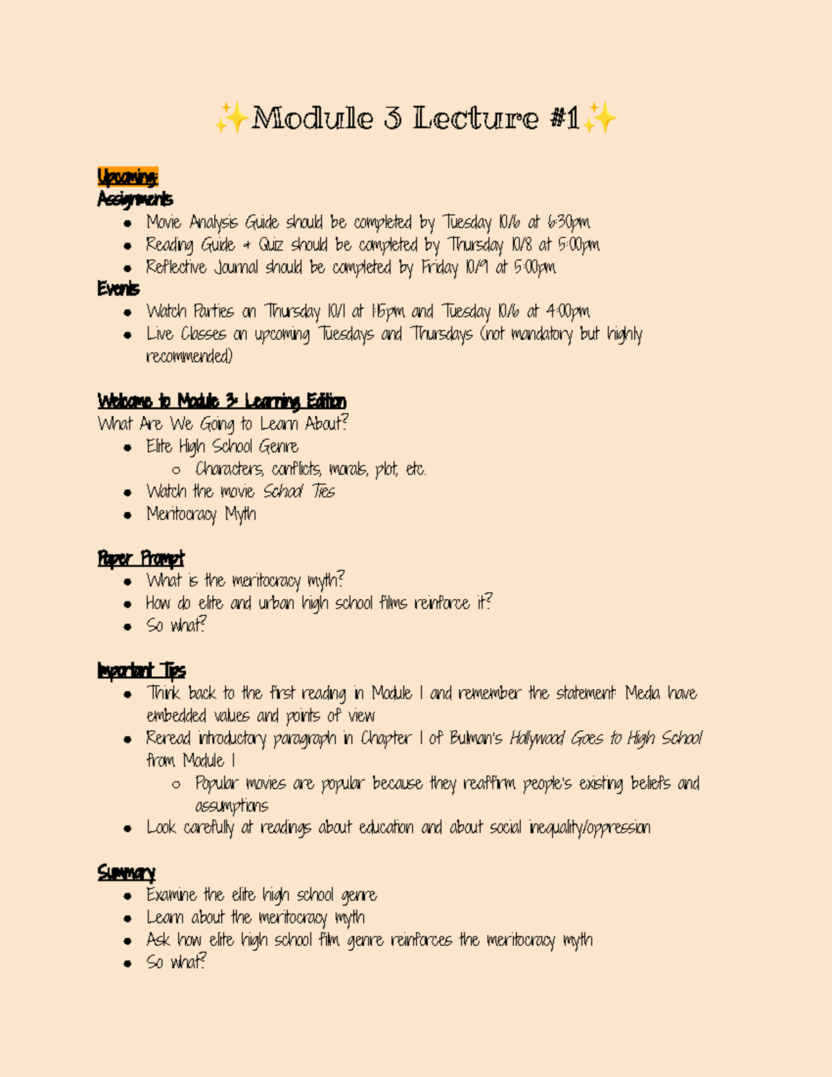 Module 3 Lecture 1 Notes Module 3 Lecture 1 Upcoming Assignments 8456