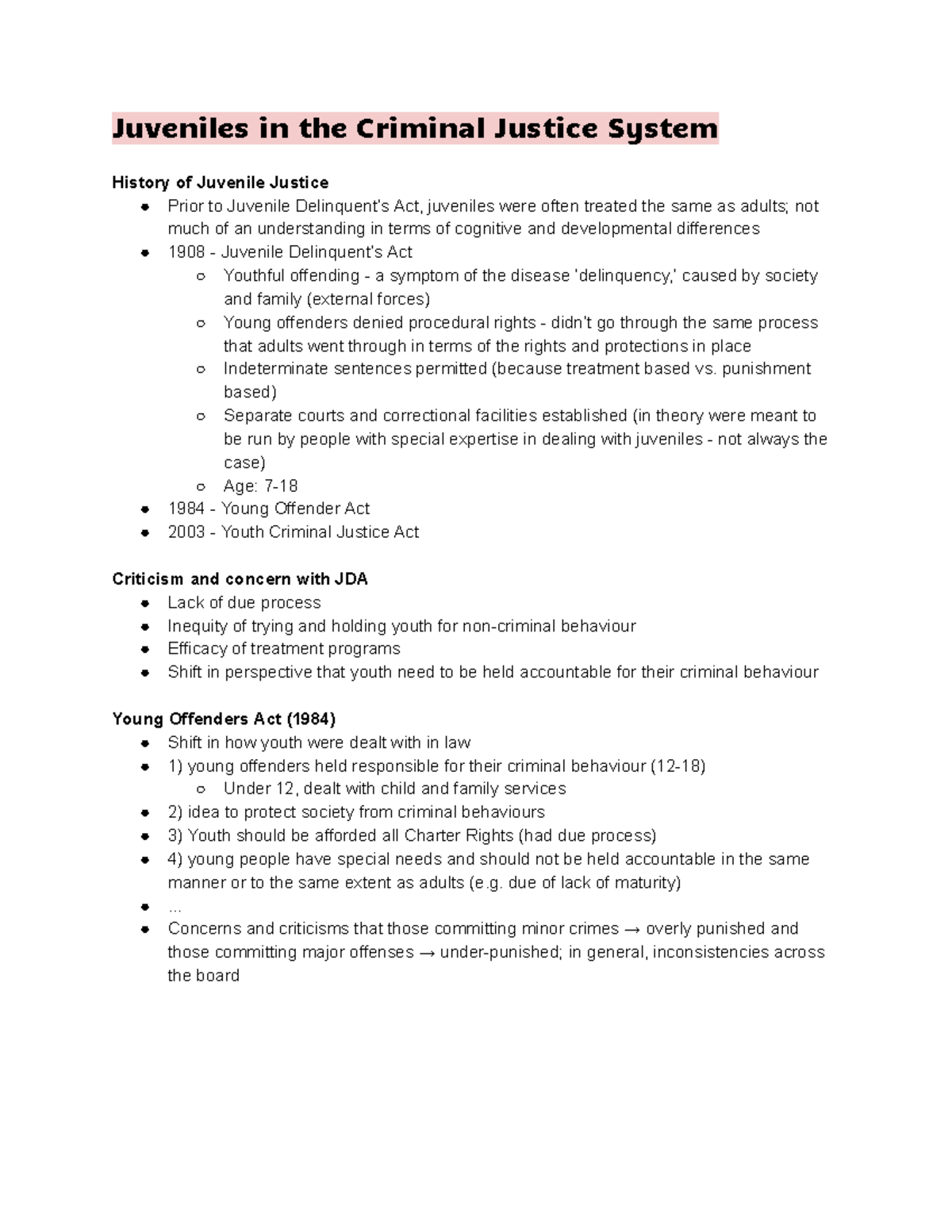 8 - Juveniles in the Criminal Justice System - Juveniles in the ...