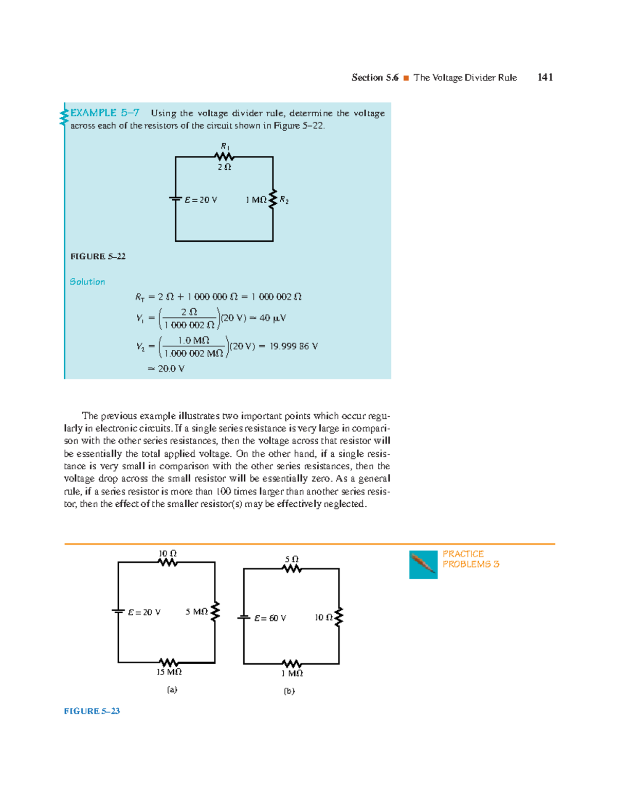 Circuit Analysis - The previous example illustrates two important ...