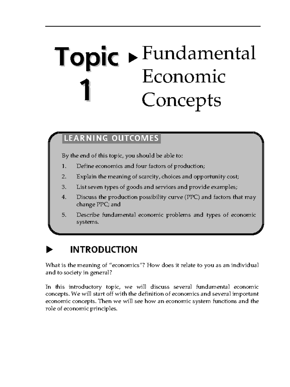 Micro - Topic 1 - Lecture notes 1 - INTRODUCTION What is the meaning of ...
