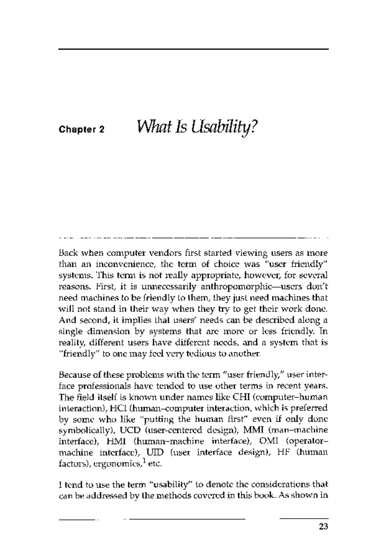 Nielsen 1993 What is Usability - Chapter 2 Wiatls Usability? Back when computer vendors first ...