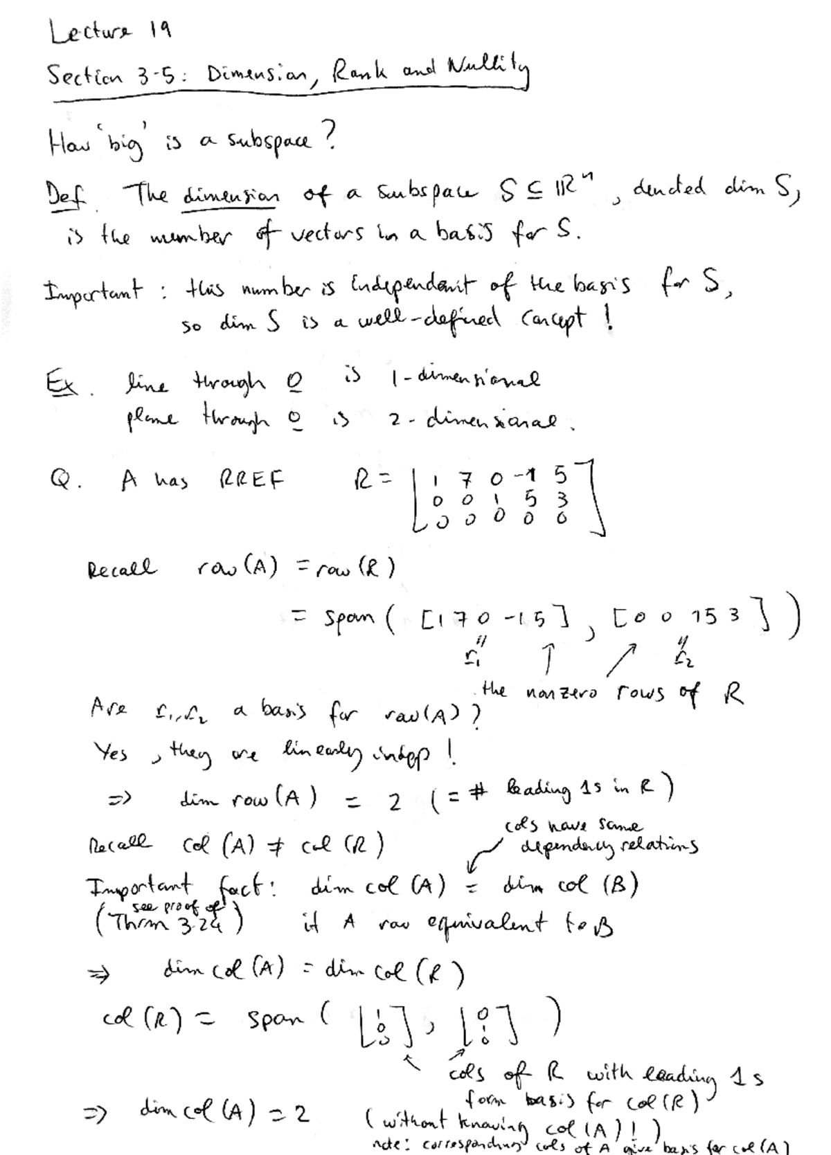 Lecture 19 - notes - MATH08057 - Studocu