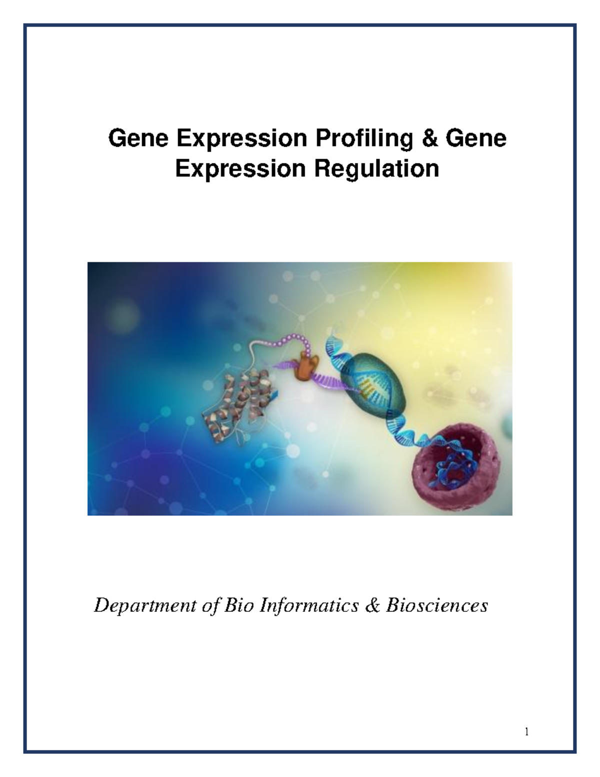 Gene Expression Profiling and Gene Expression Regulation - Gene ...
