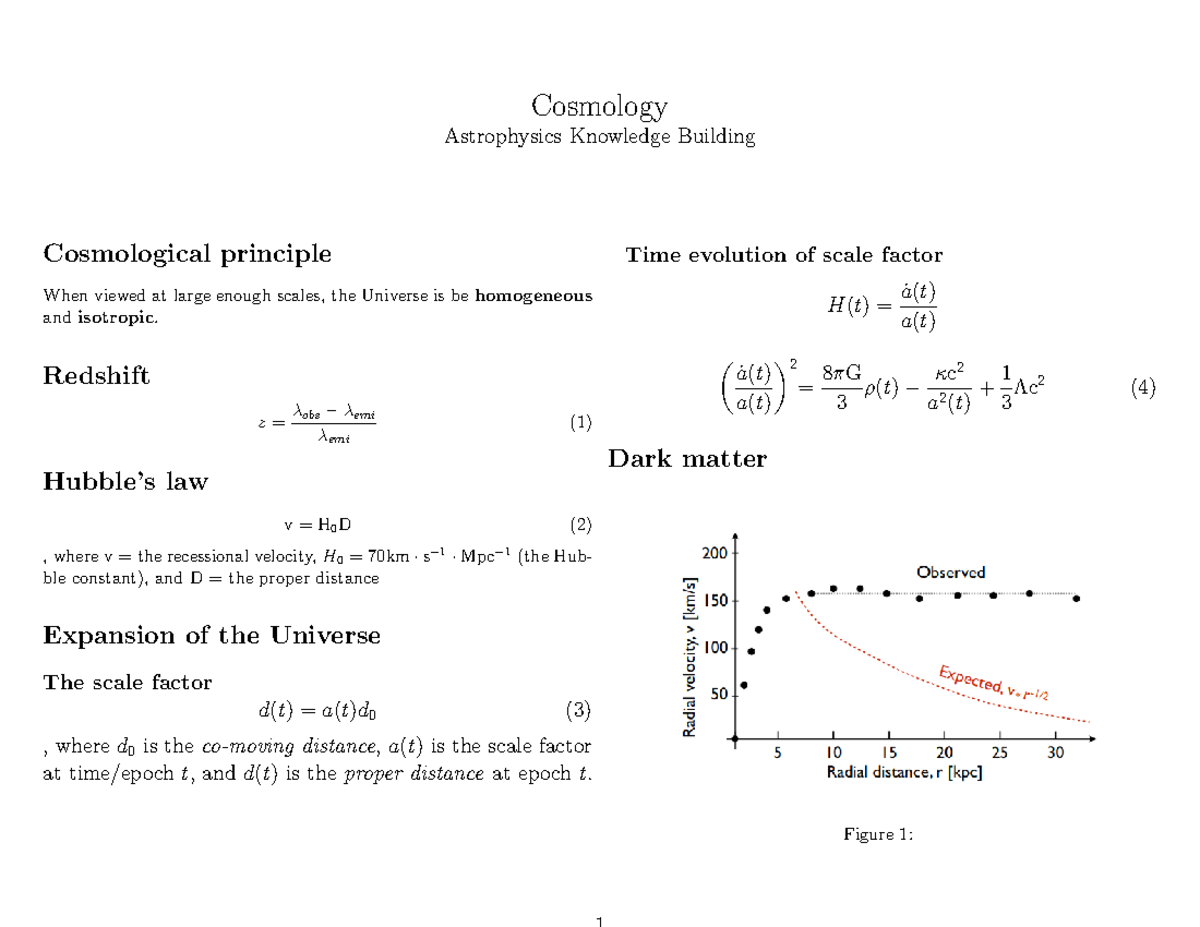 KB Cosmology - Cosmology Astrophysics Knowledge Building Cosmological ...
